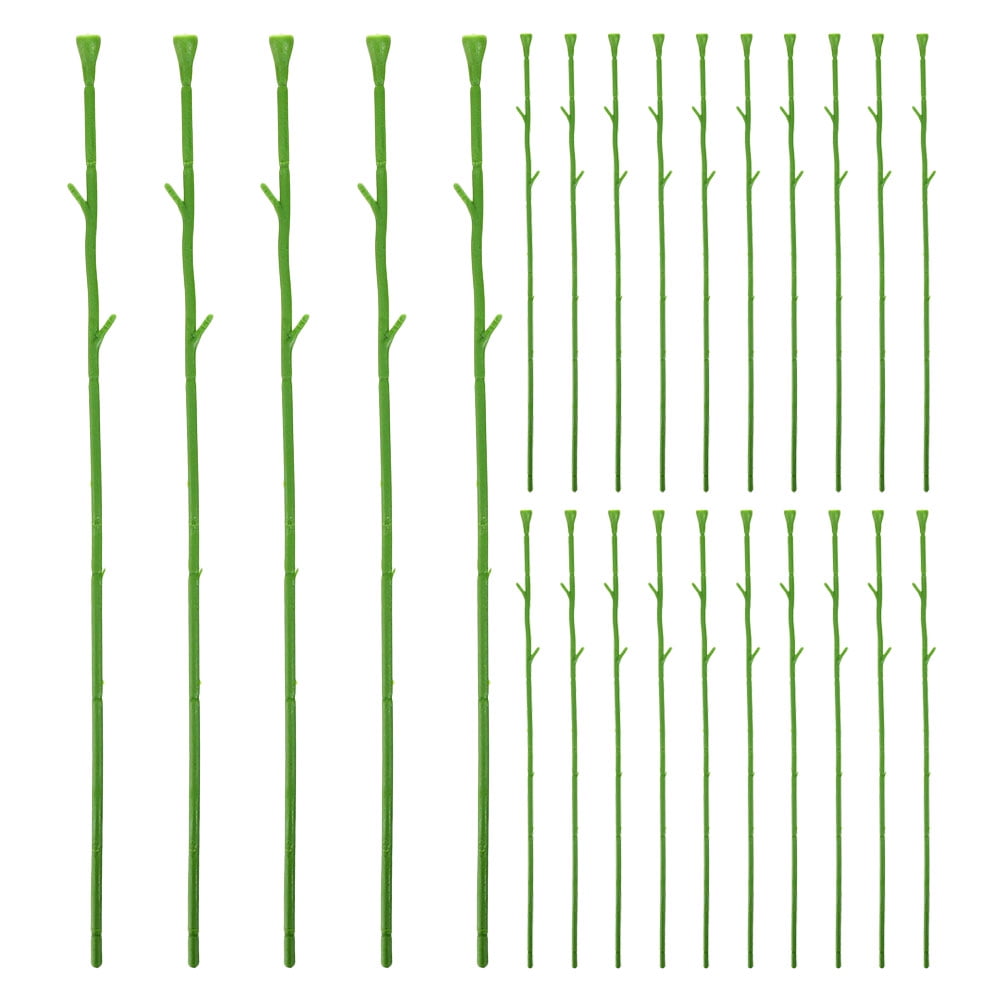 MLINS 30pcs Fake Flower Stems Diy Floral Wire Stems For Crafting ...