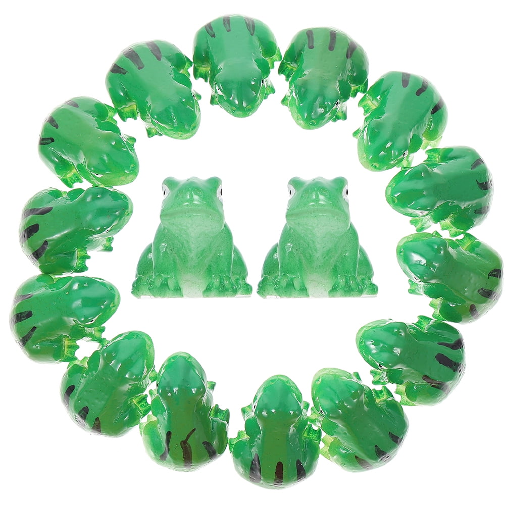 MLINS 30pcs Mini Frog Figurines Miniature Frog Ornaments Lifelike Frog ...