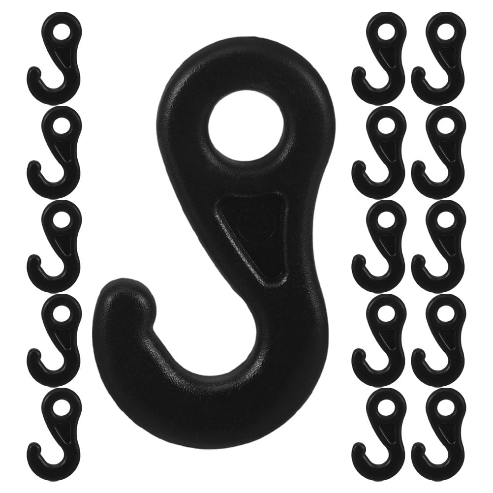MLINS 30pcs Outdoor Tent Hooks Windproof Rope End Buckles Elastic ...