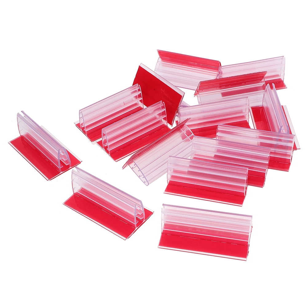 MLINS 30pcs Self Adhesive Mini PVC Sign Holder Desk Partition ...