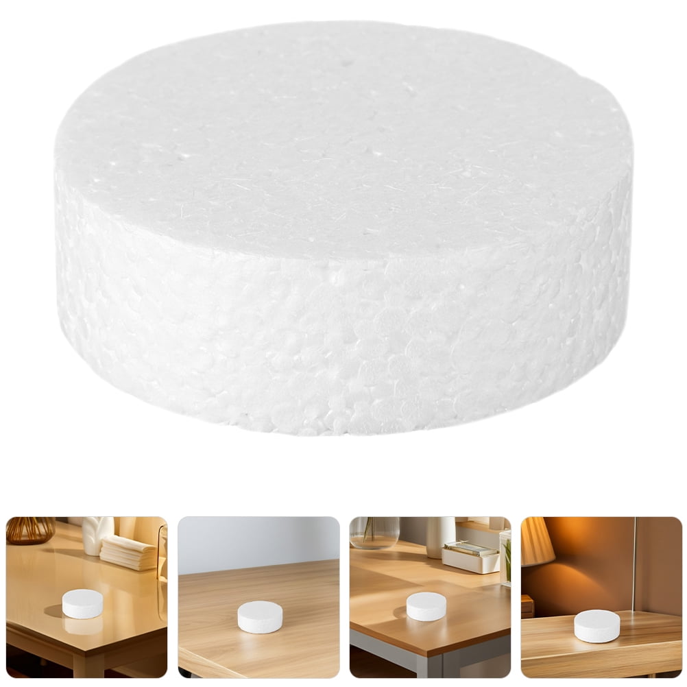 MLINS 30pcs White Foam Circles Foam Cylinders 75mm Round Foam Discs For ...