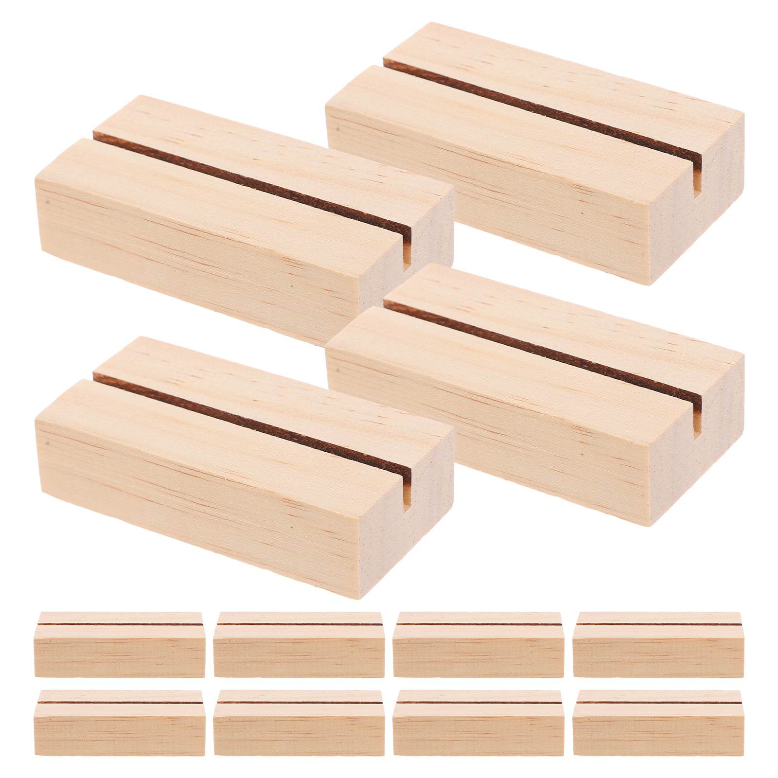 MLINS 30pcs Wooden Menu Holders Place Cards Holder Menu Display Bases ...