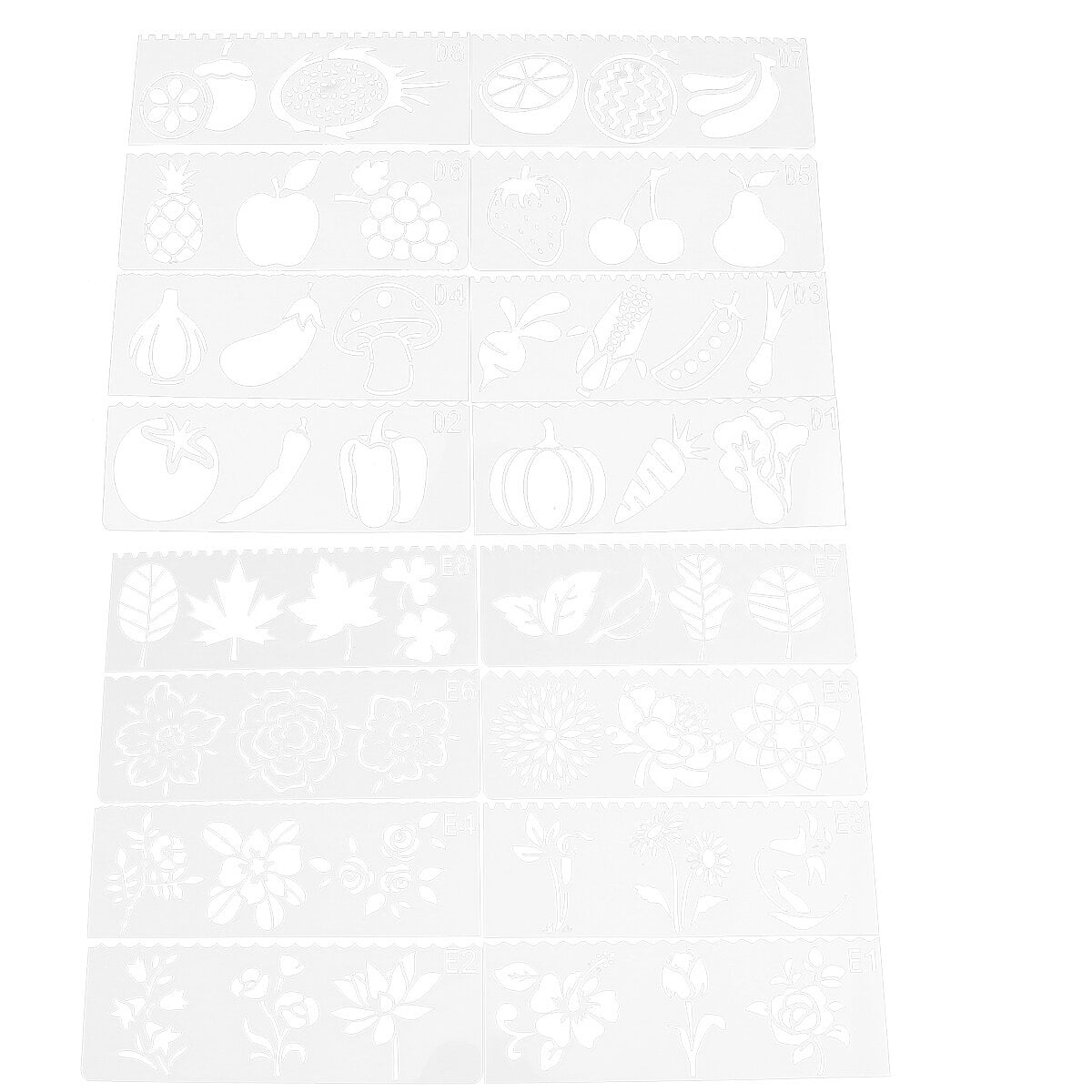 MLINS 32 Pcs Drawing Template Set Stencils for Wall Painting Ornaments ...