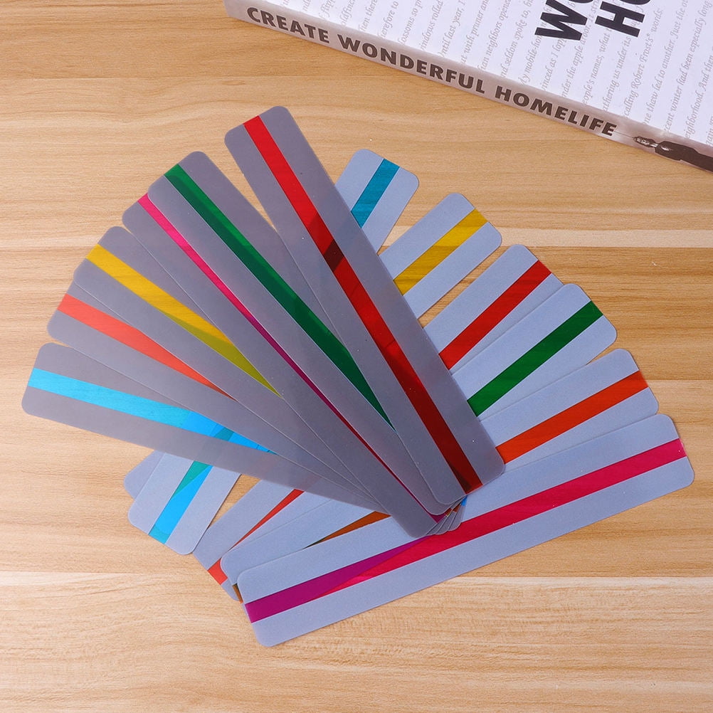 MLINS 32Pcs Creative Transparent PVC Bookmarks Simple and Bookmarks ...