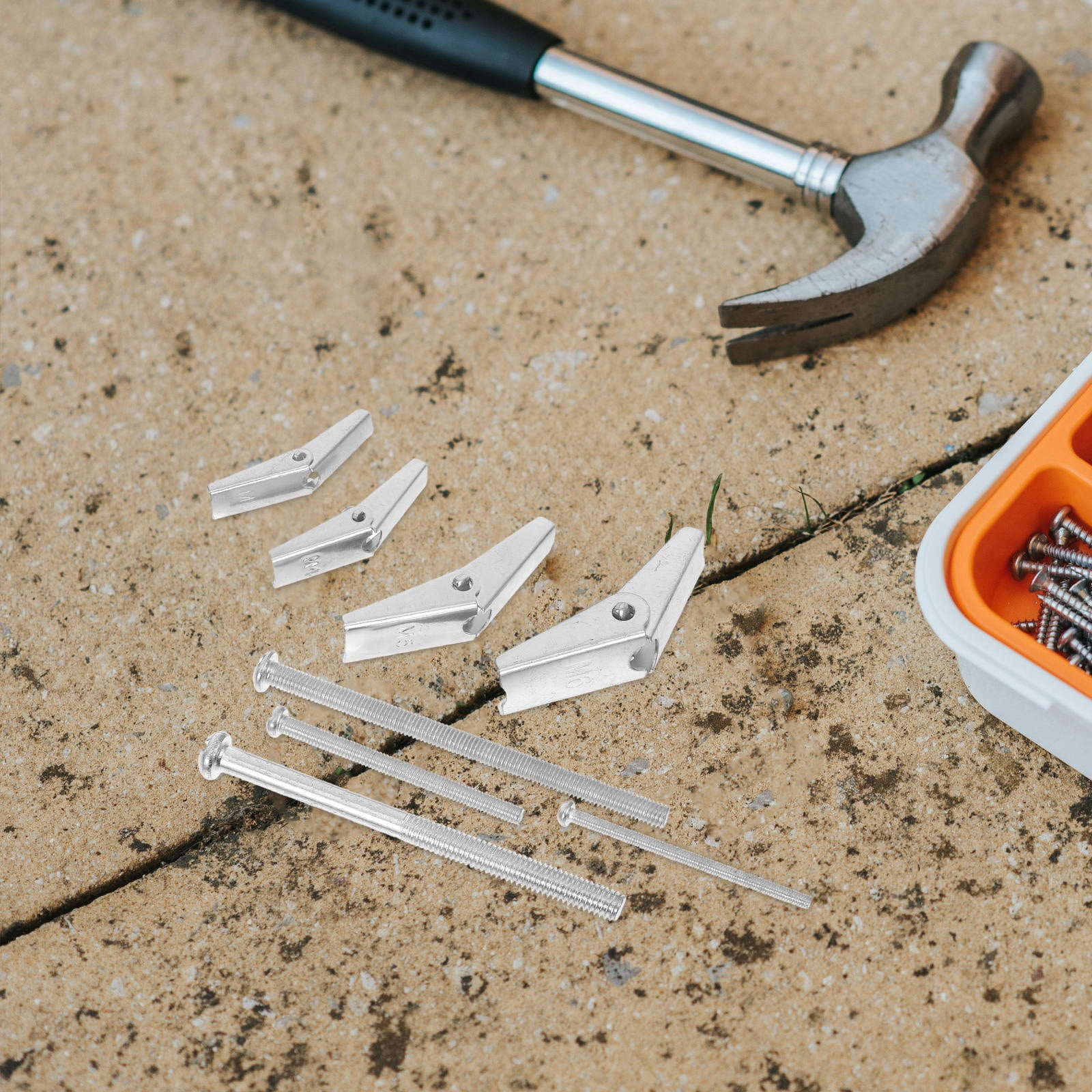 MLINS 32pcs Assorted Toggle Bolts Wing Nut Kit Heavy Duty Drywall ...