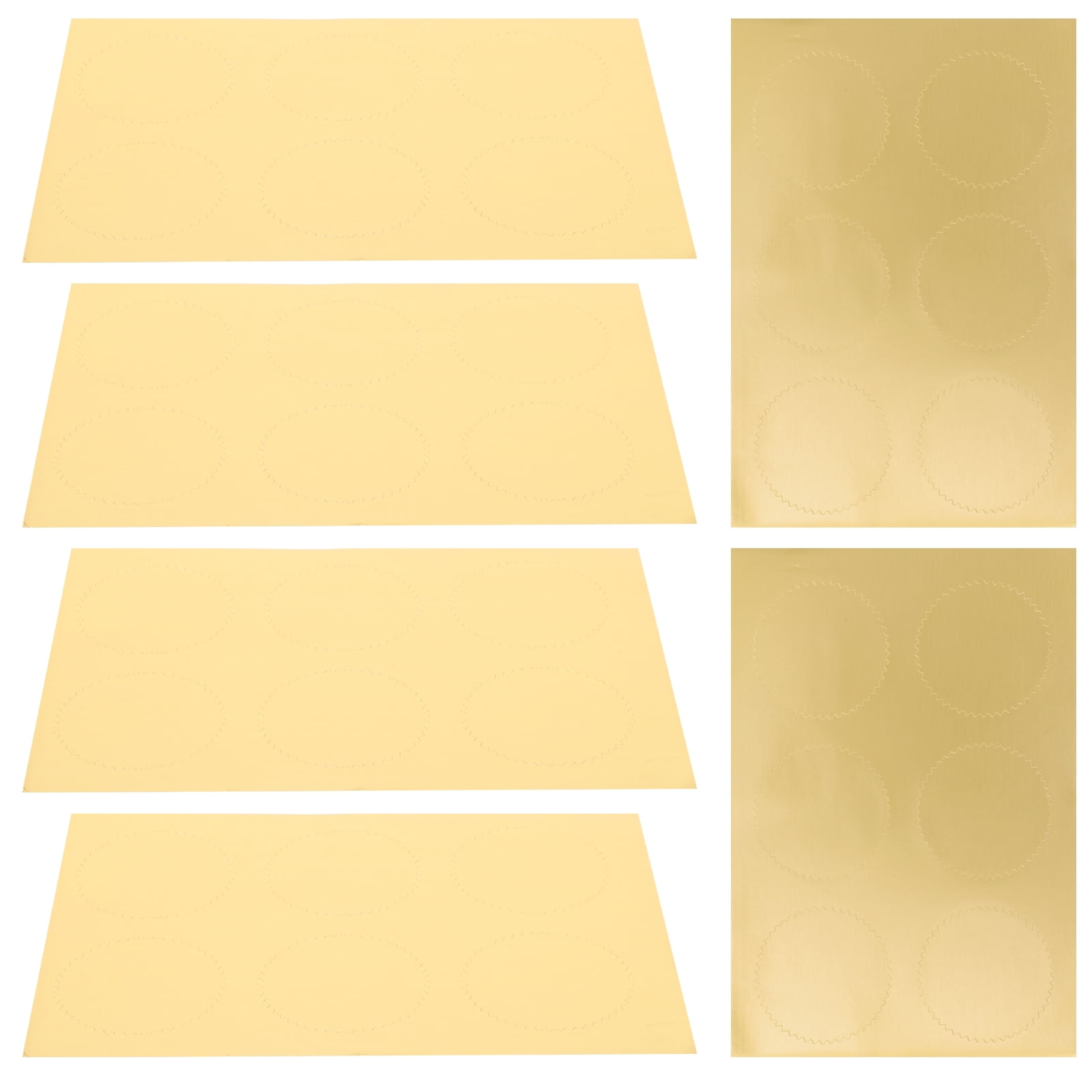 MLINS 36 Pcs Medal First Place Sticker Gold Stickers Certificate Seal ...