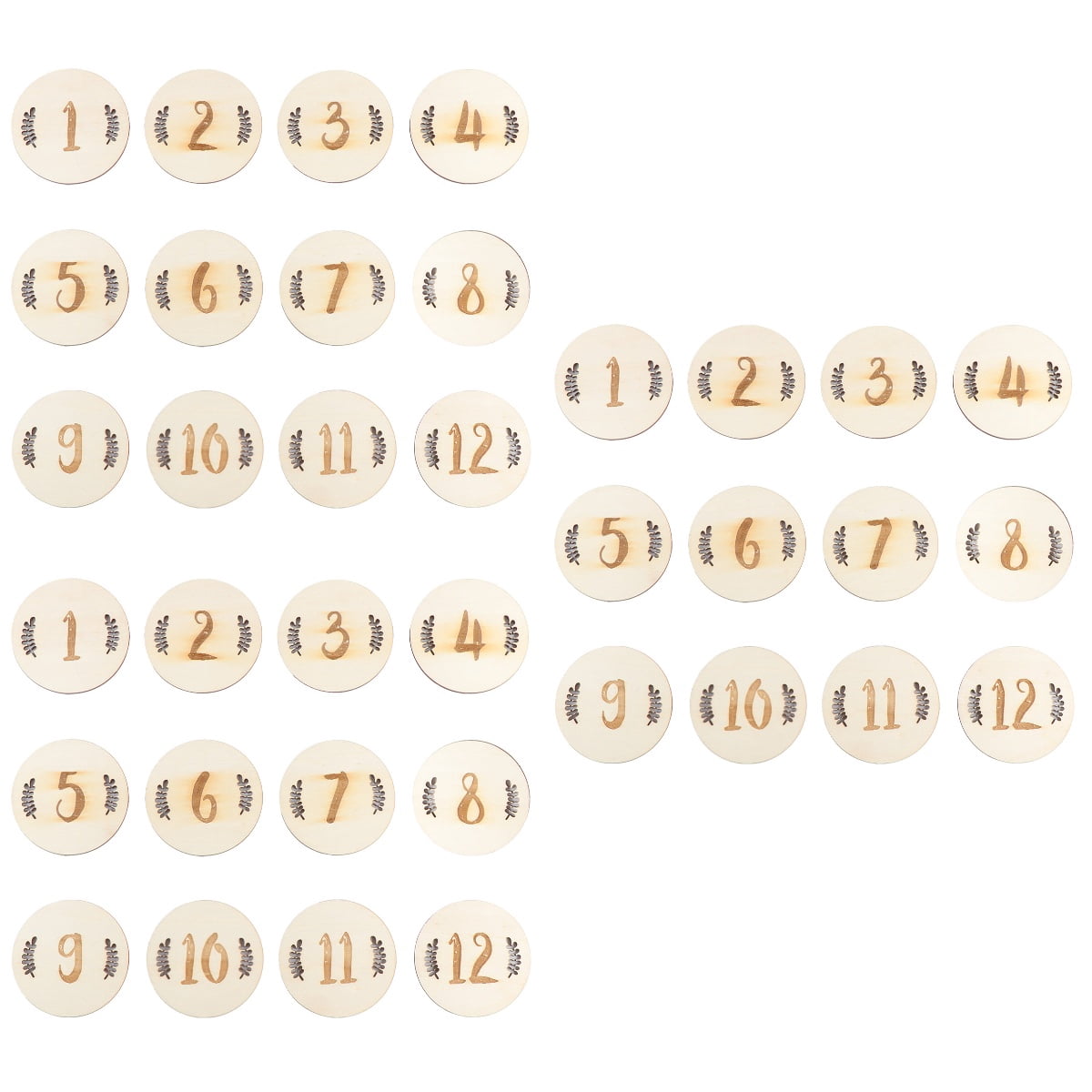 MLINS 36 pcs Baby Birth Month Number Cards Birthday Creative Infant ...