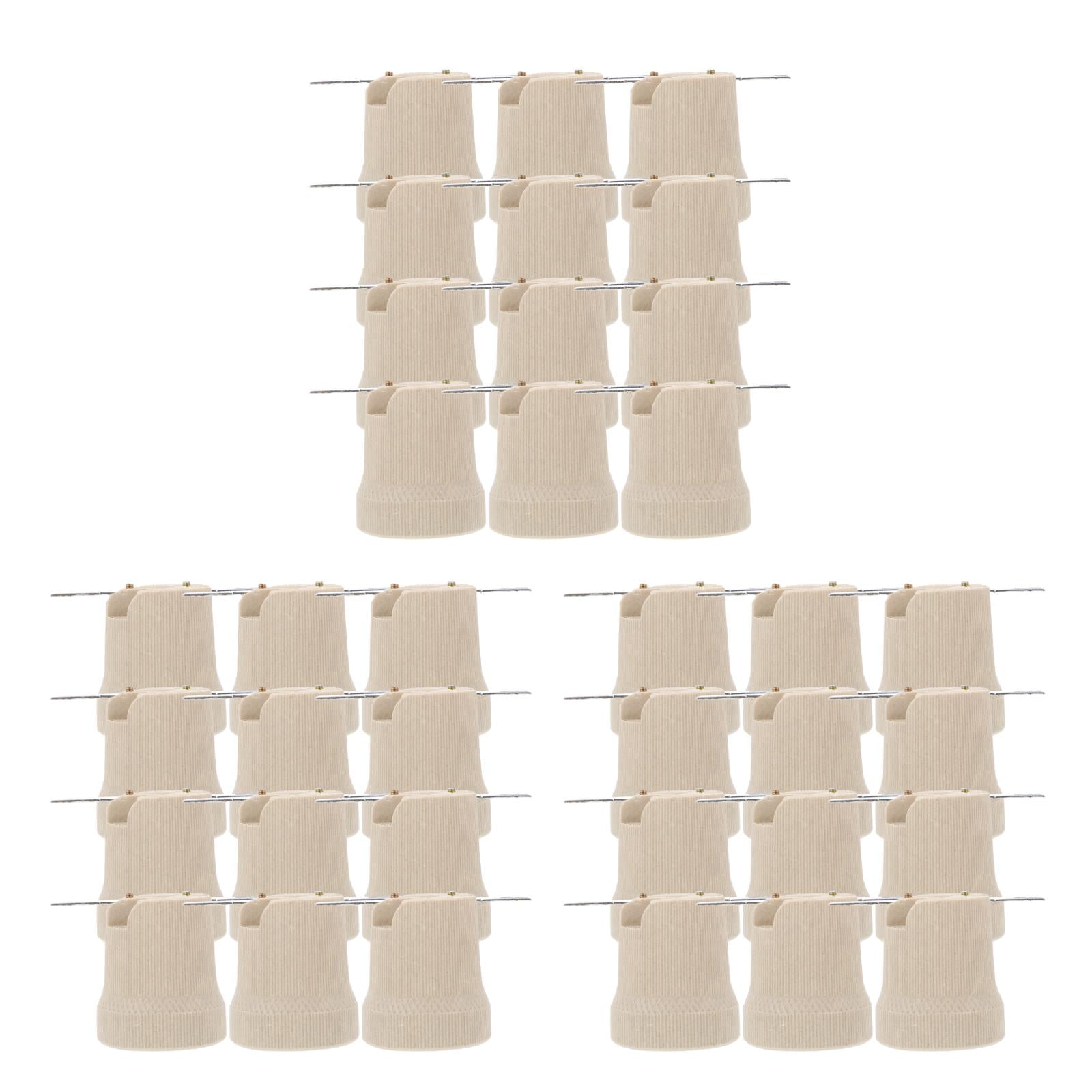 MLINS 36 pcs Candelabra Socket Replacement E27 Screw Lamp Socket Lamp ...
