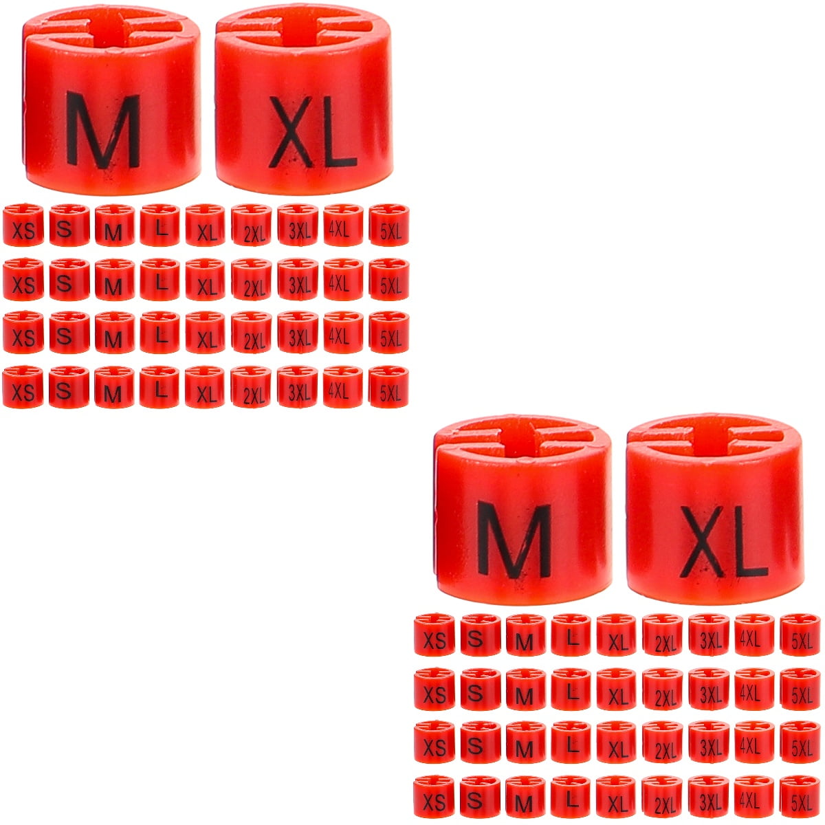 MLINS 360 pcs Coding Hanger Size Marker Tags Plastic Hanger Size Marker ...