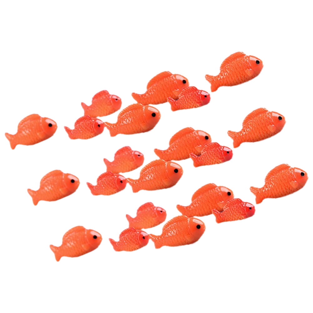MLINS 36Pcs Mini Resin Fish Statues Animals Fish Decoration Adorable ...