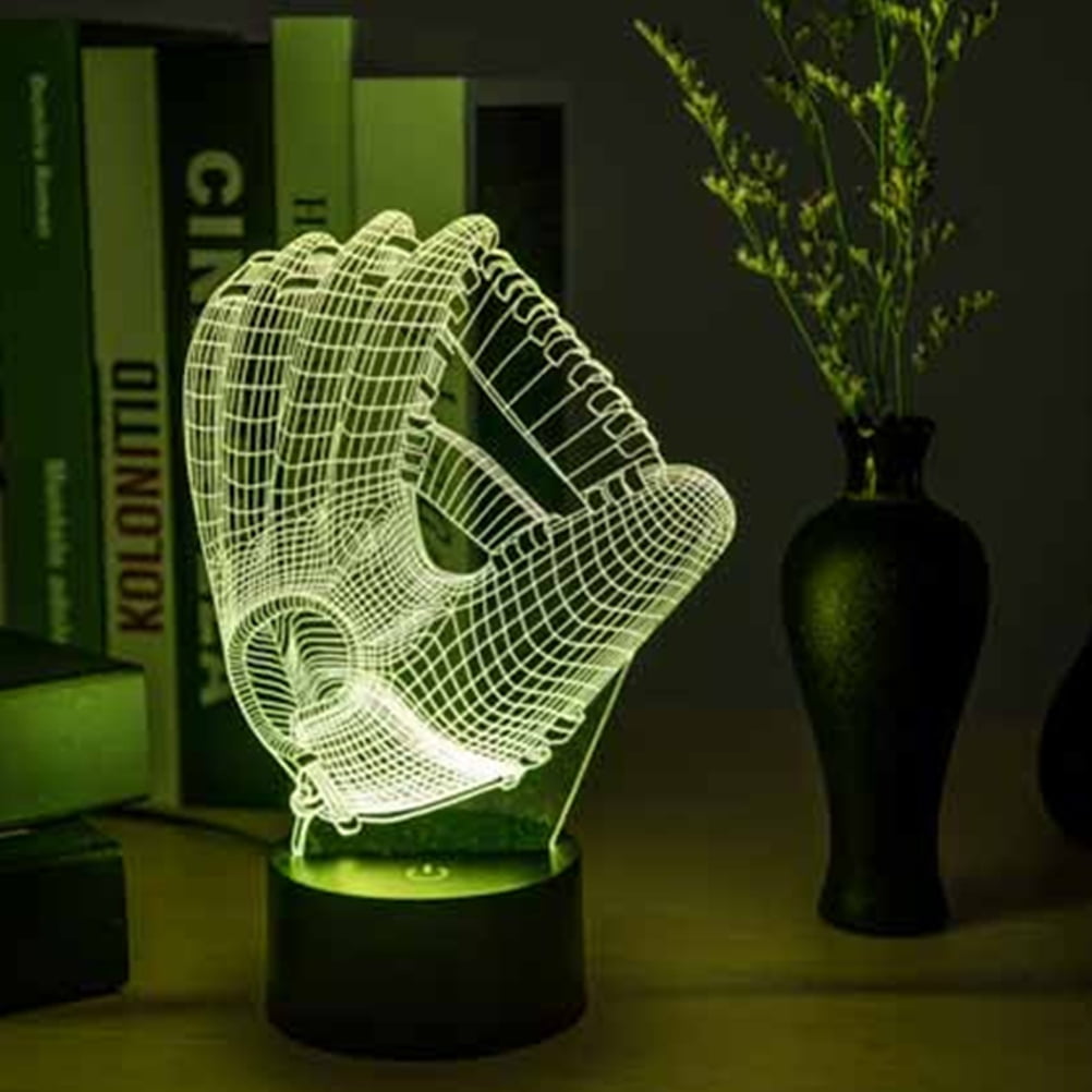DINHEAROM Baseball Glove Table Lamp Acrylic Modern Artistic Atmosphere ...