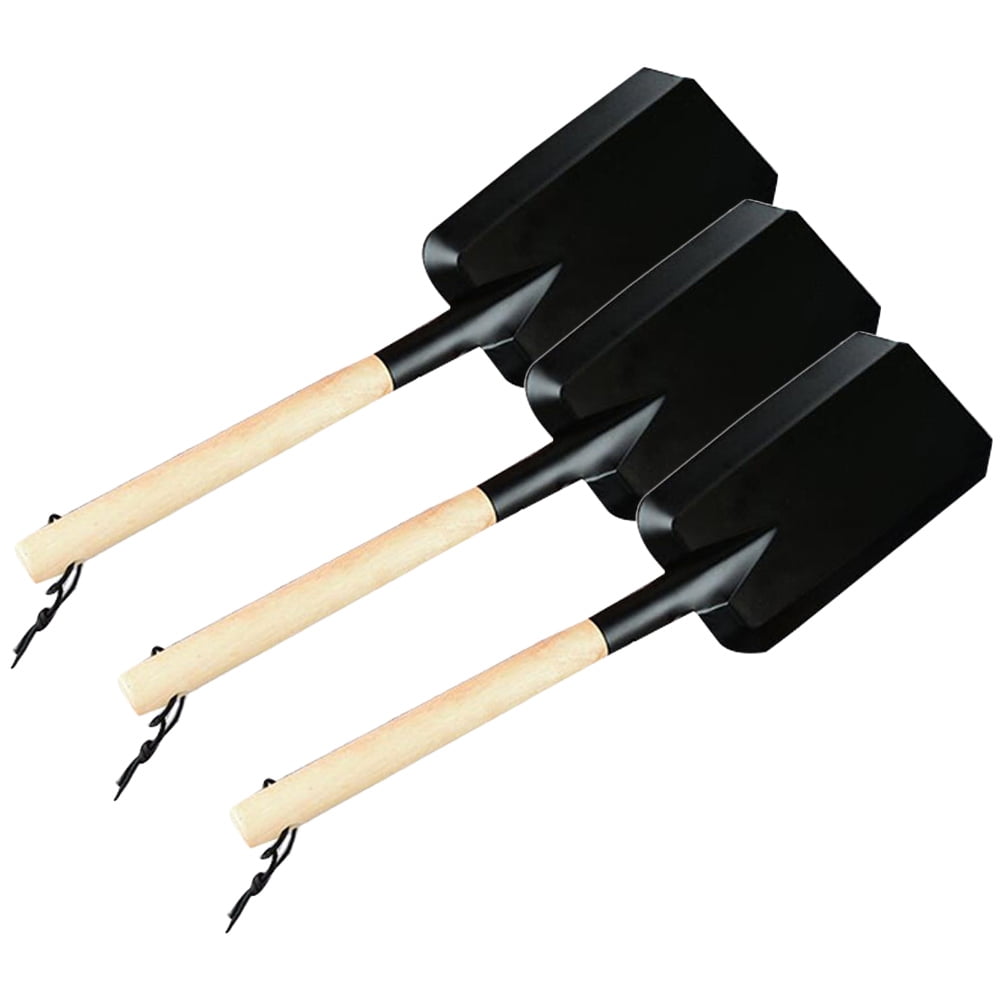 MLINS 3Pcs Gardening Soil Shovel Household Oak Handle Digging Shovel ...