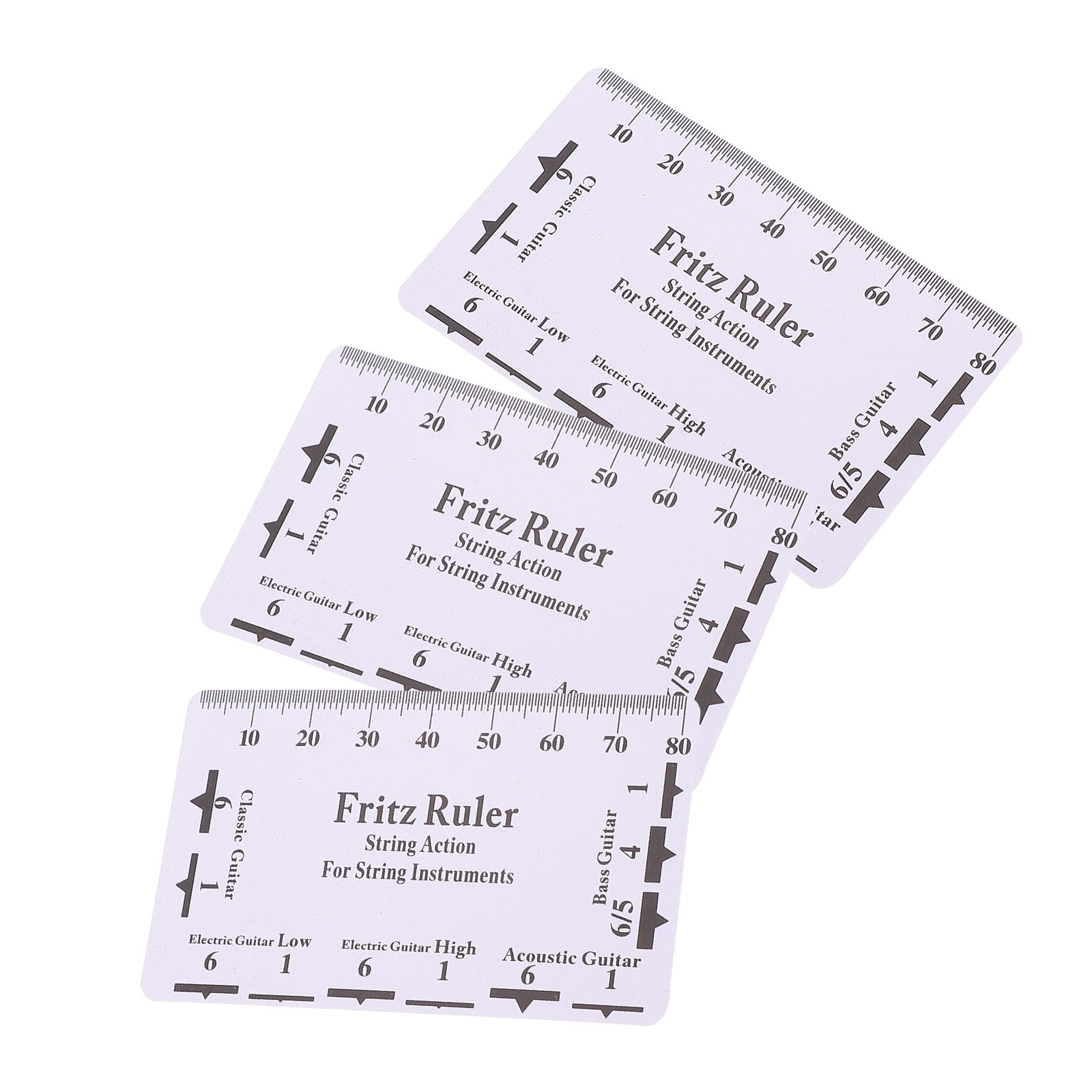 MLINS 3Pcs Guitar Measuring Rulers Repair Distance Measuring Rulers ...