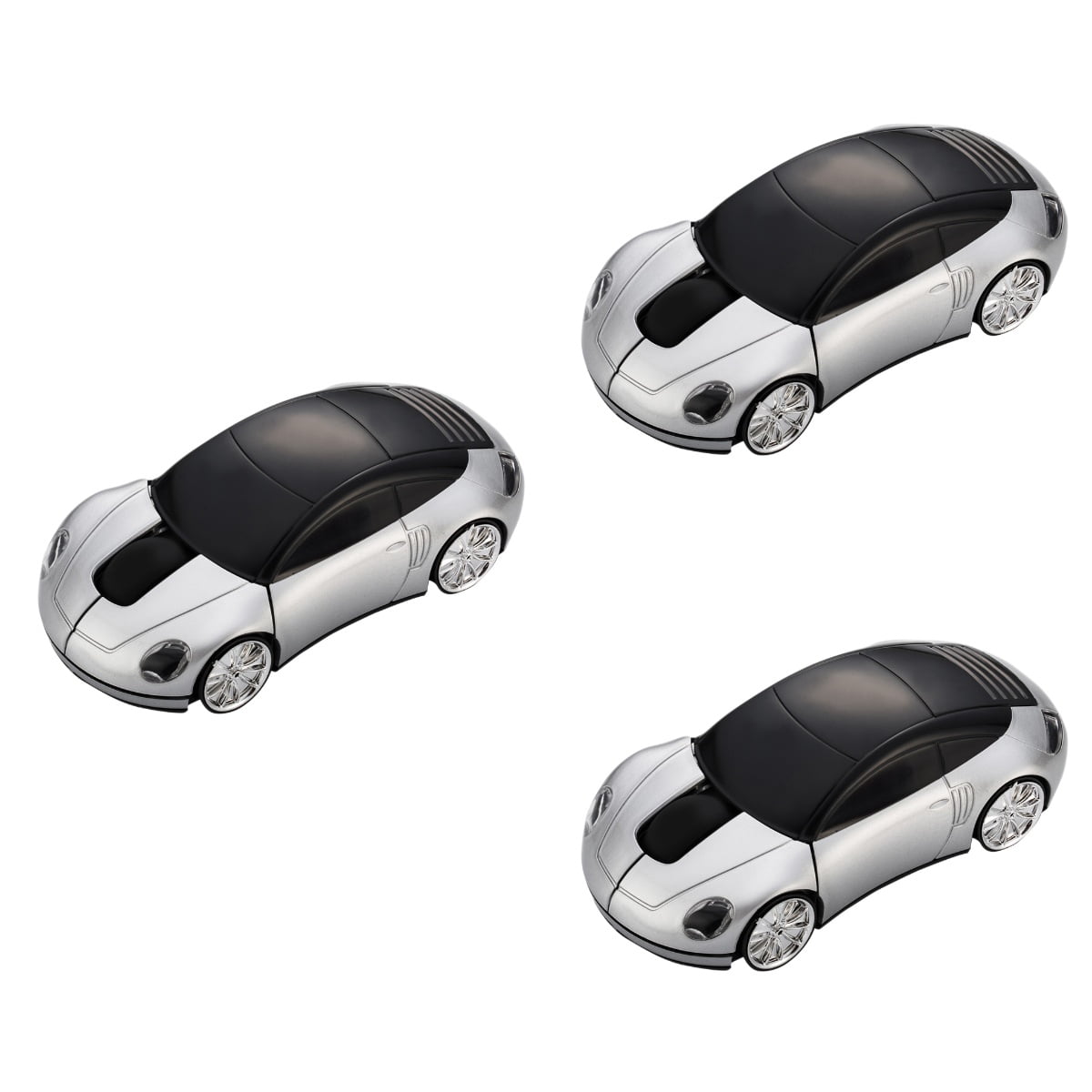 MLINS 3pcs 2.4GHz 3D Car Shape Wireless Optical Mouse USB Gaming Mouse ...