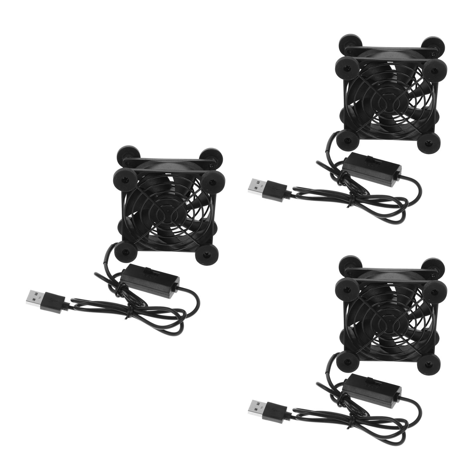 MLINS 3pcs 8cm 5V USB Cooling Fan Mute Router Radiator Fan Radiator ...