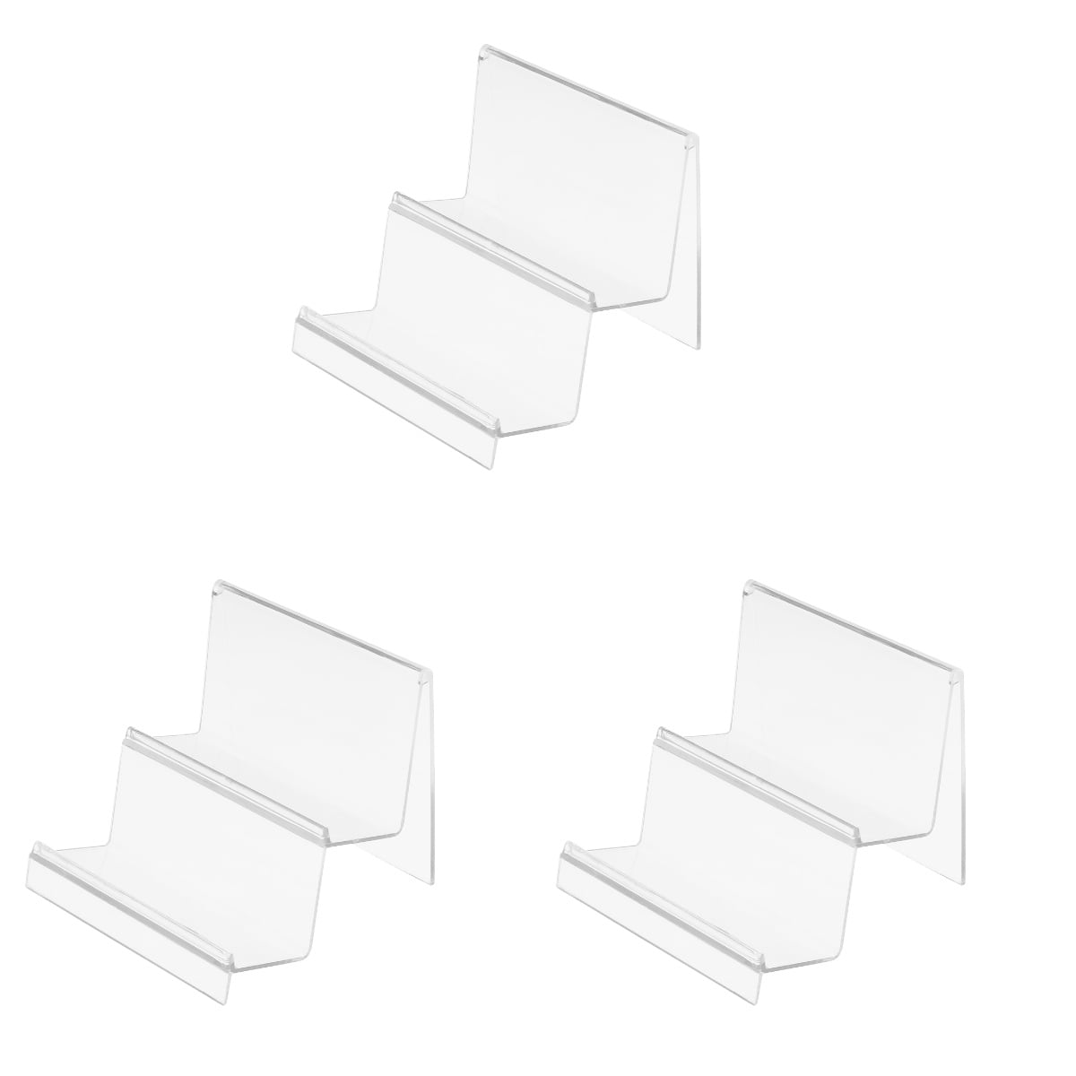 MLINS 3pcs Acrylic Desktop Storage Rack Wallet Display Stand Holder ...