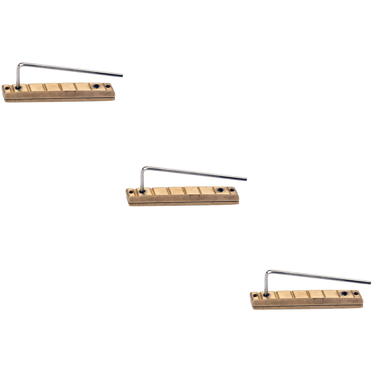 MLINS 3pcs Adjustable Bell Brass Nut Guitar Brass Bridge Nut Acoustic ...