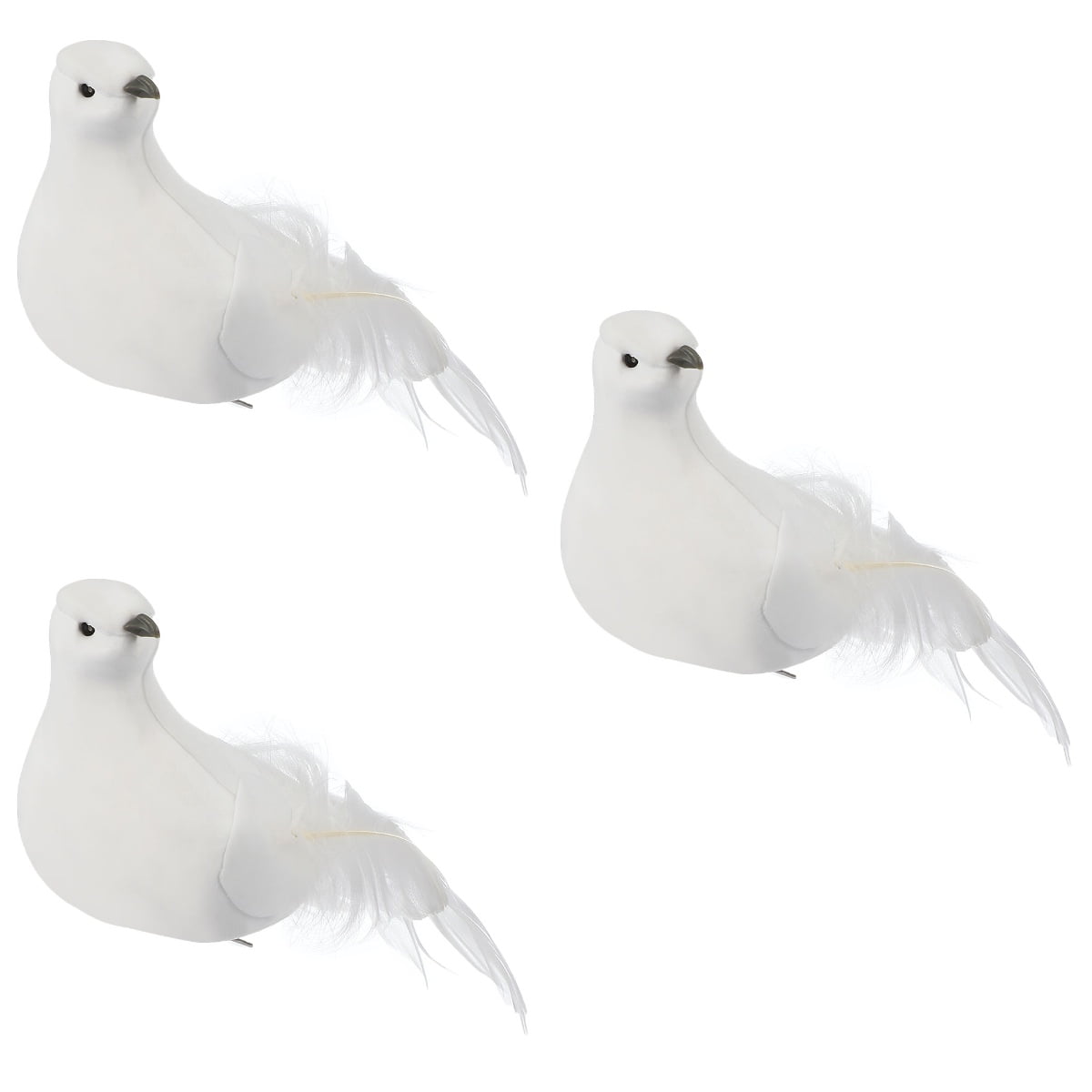 MLINS 3pcs Artificial Birds Lifelike Pigeon Statue Simulation Pigeon ...