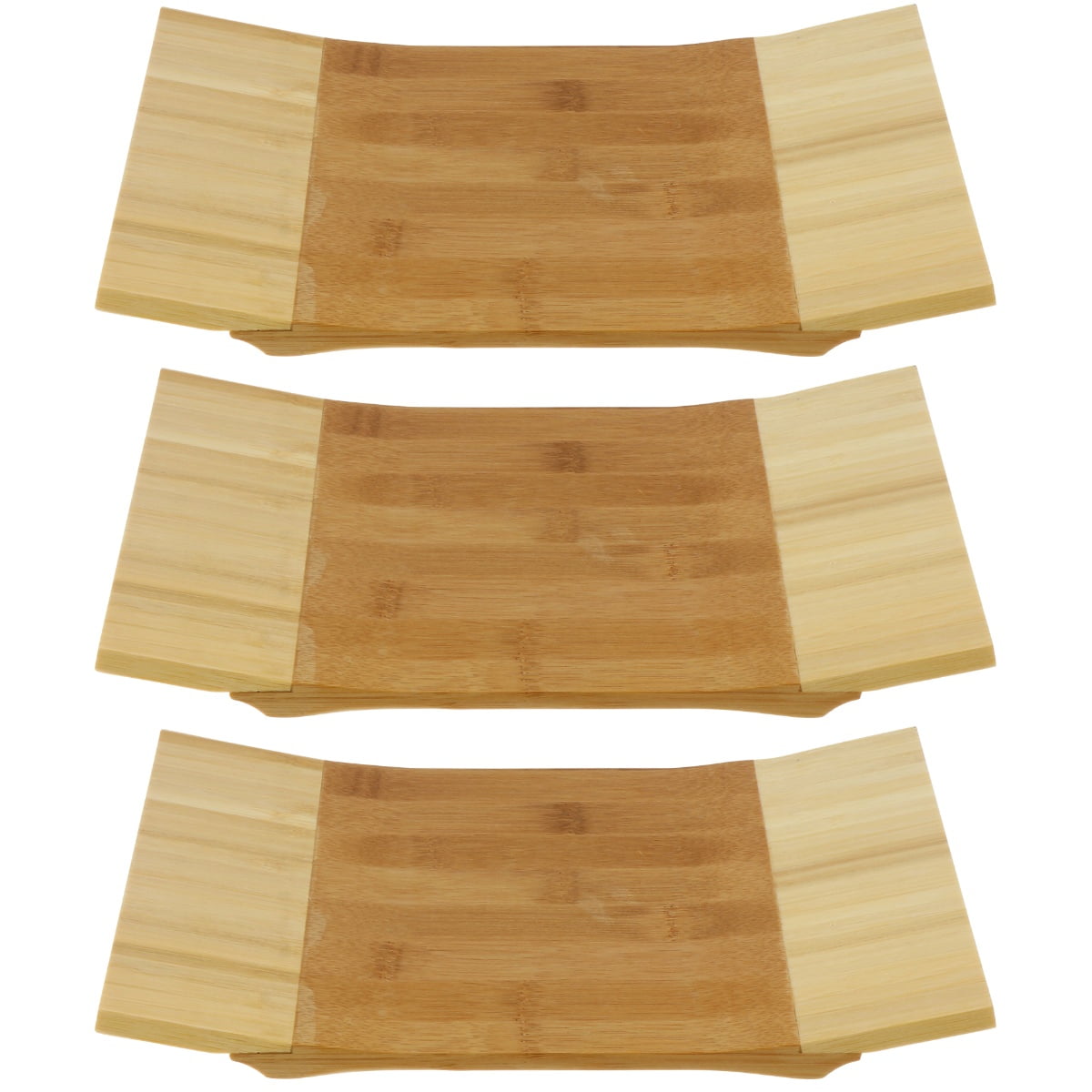 MLINS 3pcs Bamboo Sushi Tray Sushi Serving Plate Sushi Dish Practical ...
