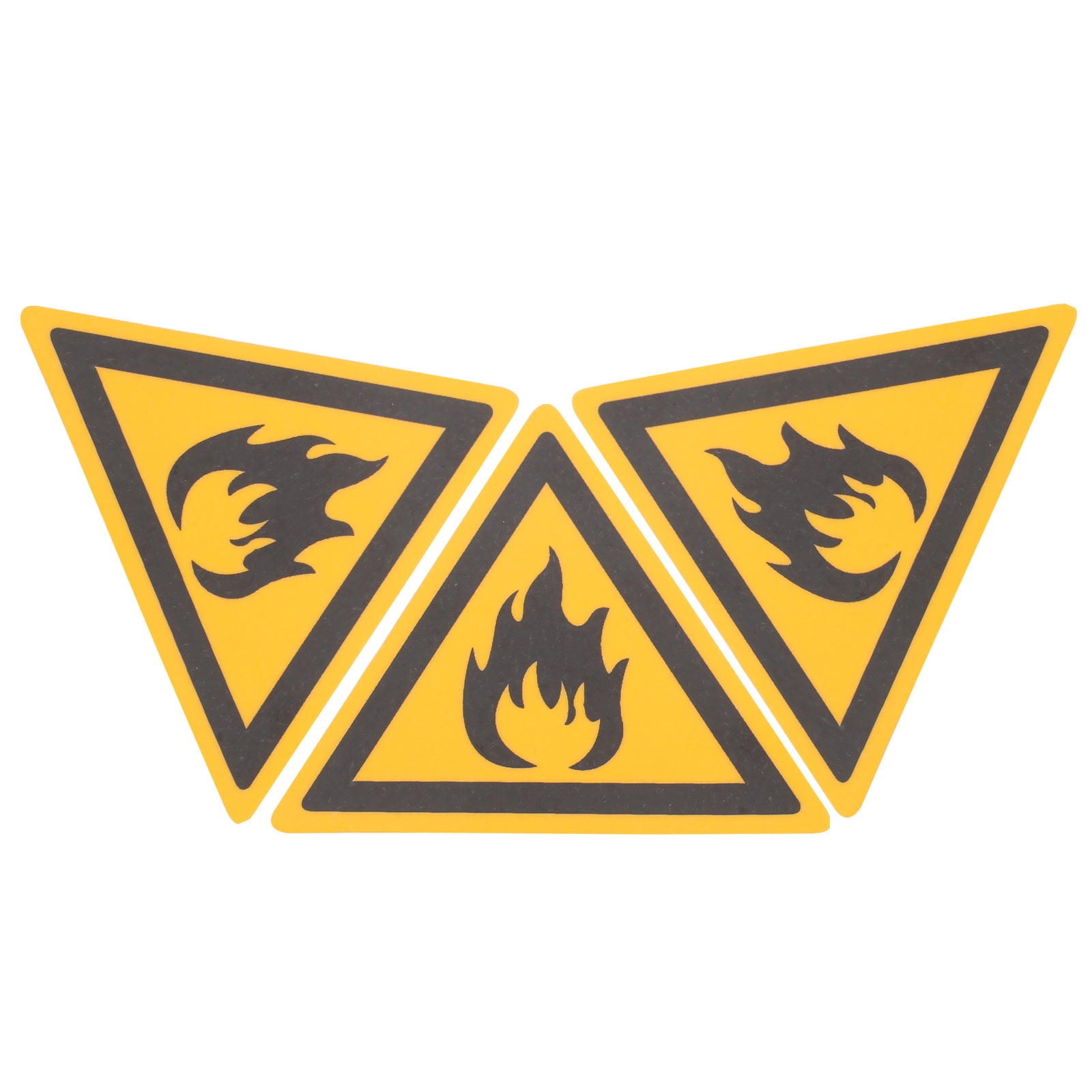 MLINS 3pcs Caution Flammable Hazard Sticker Flammable Warning Sticker ...