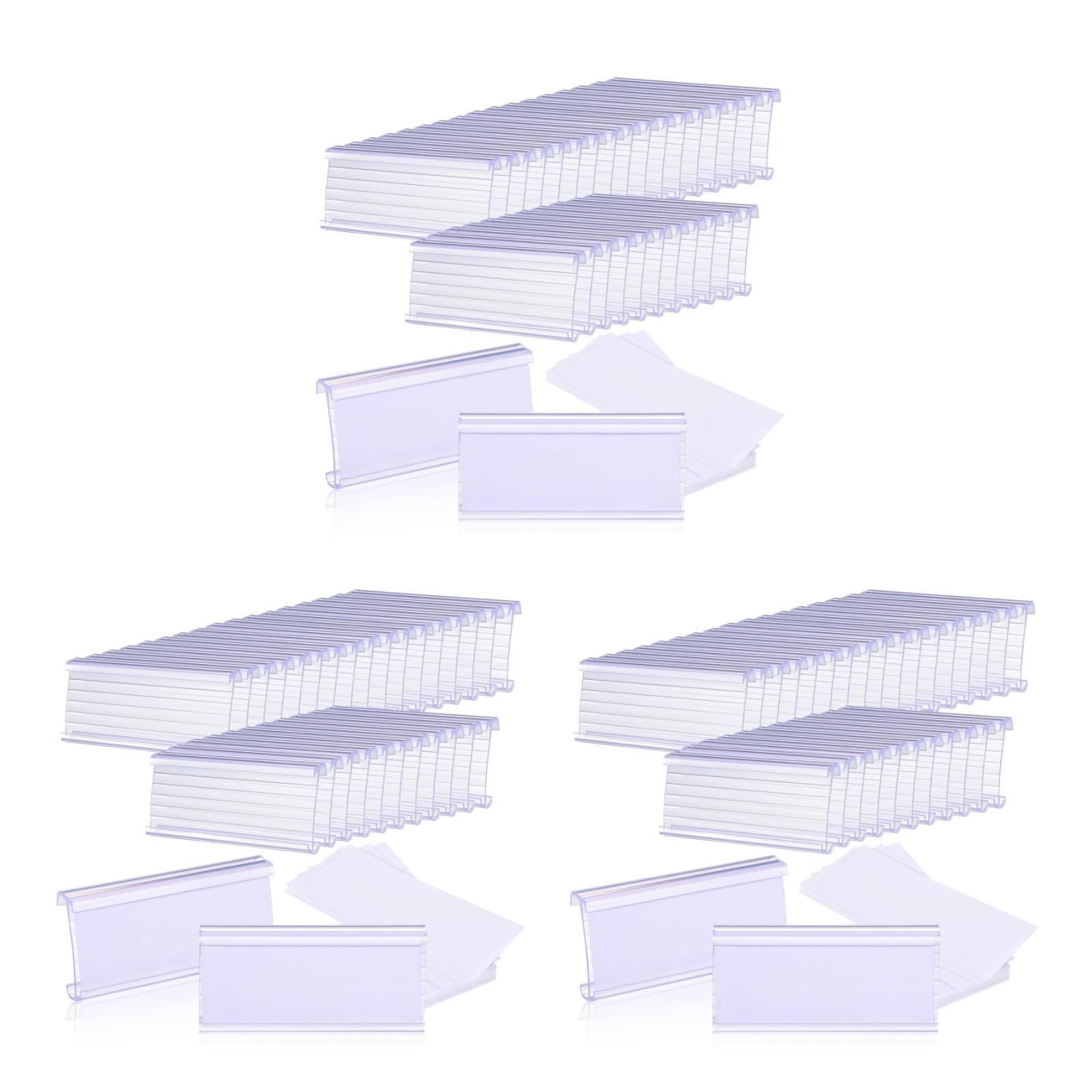 MLINS 3pcs Clear Label Holders For Wire Shelves, Plastic Wire Shelf ...