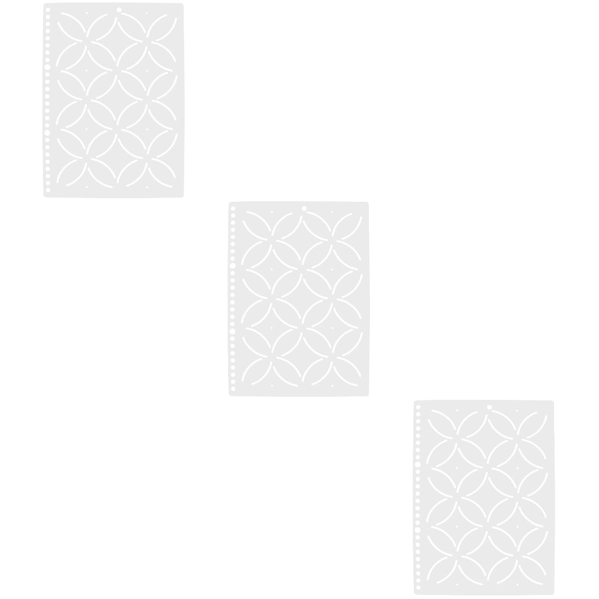 MLINS 3pcs Curve Quilting Stencil Sewing Stencils Reusable Template ...