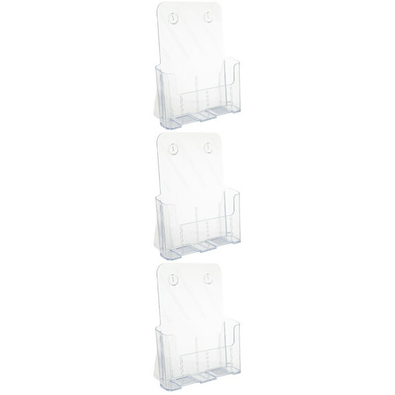 MLINS 3pcs Document Holder Transparent Brochure Booklet Holder Office ...