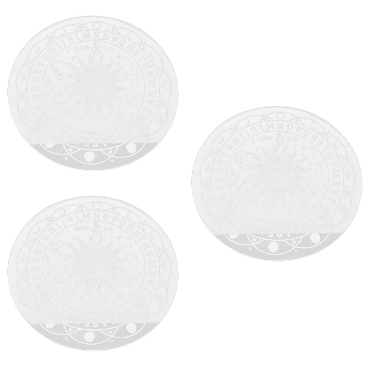 MLINS 3pcs Dowsing Board Divination Pendulum Board Pendulum Acrylic ...