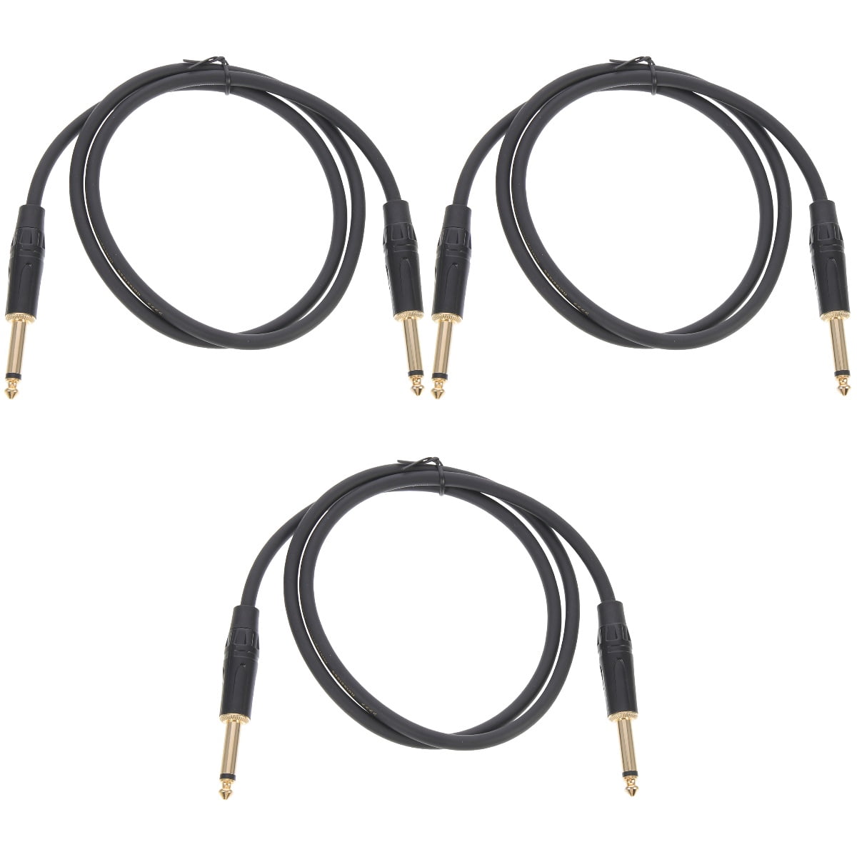 MLINS 3pcs Electric Guitar Cable Connection Audio Cable 6.35mm Speaker ...
