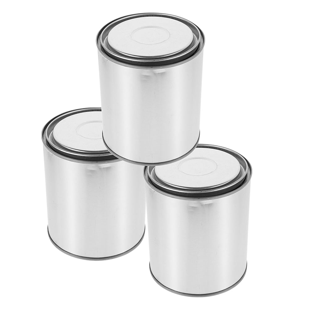 MLINS 3pcs Empty Paint Bucket Pitch Storage Can Sealed Empty Metal ...
