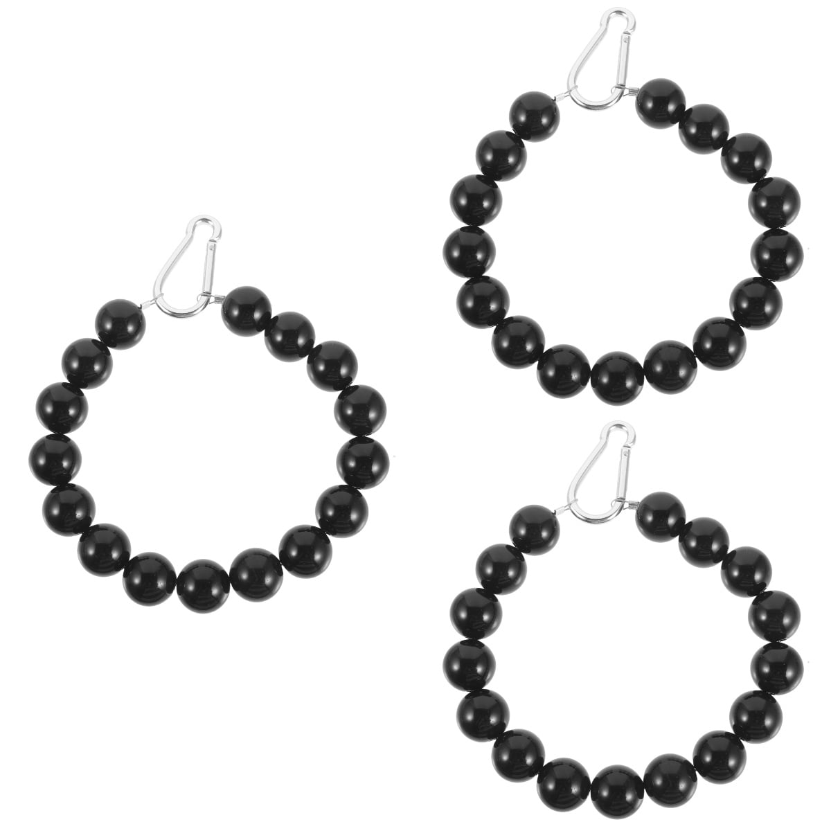 MLINS 3pcs Flagpole Retainer Ring Beaded Fixing Ring Delicate Beaded ...