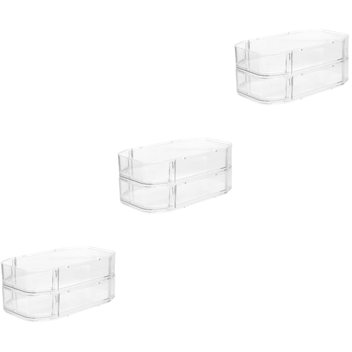 MLINS 3pcs Free Stacked Drawer Type Storage Box Drawer Storage Box ...