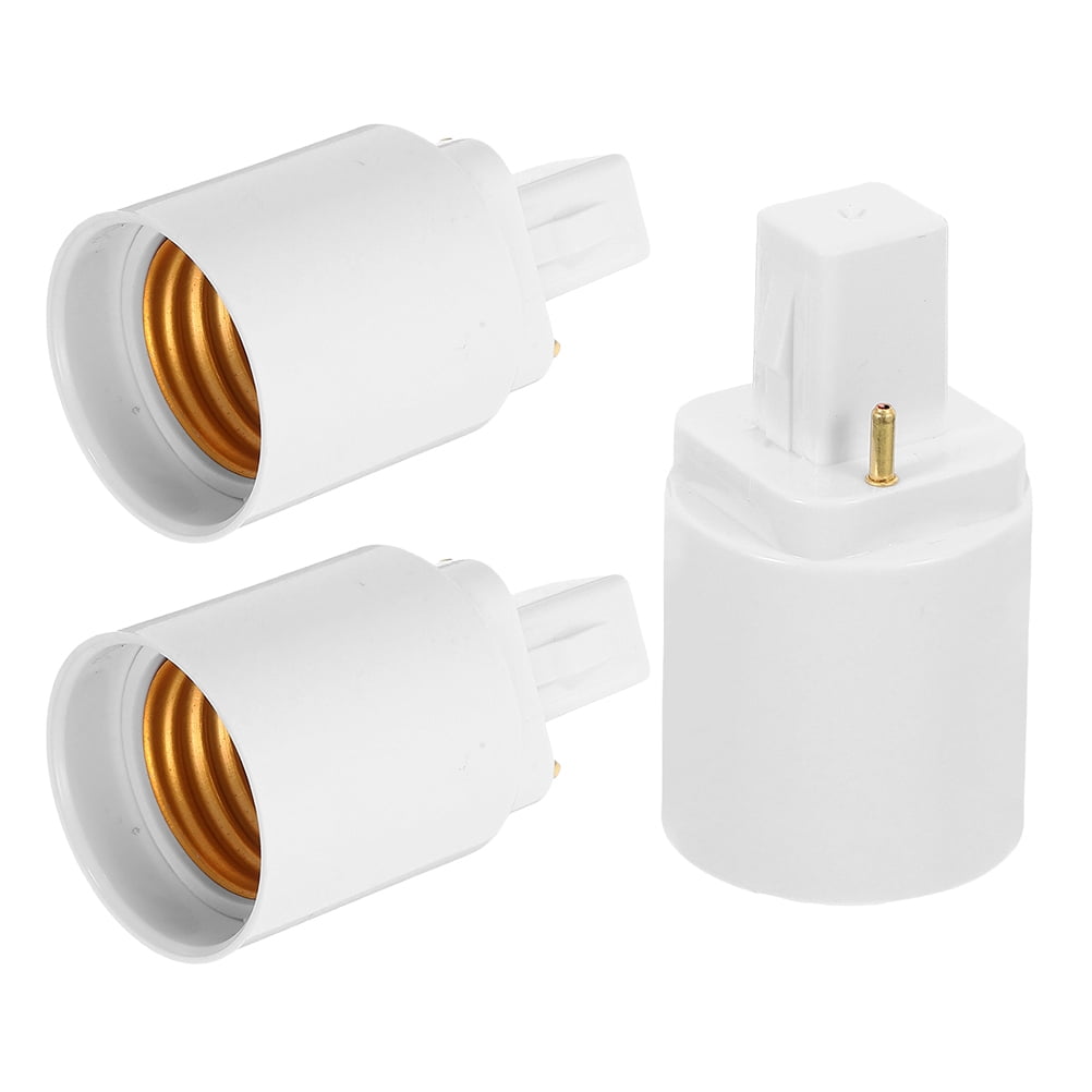 MLINS 3pcs G24d to E27 2-Pin Light Bulb Adapter Lamp Holder Converter ...