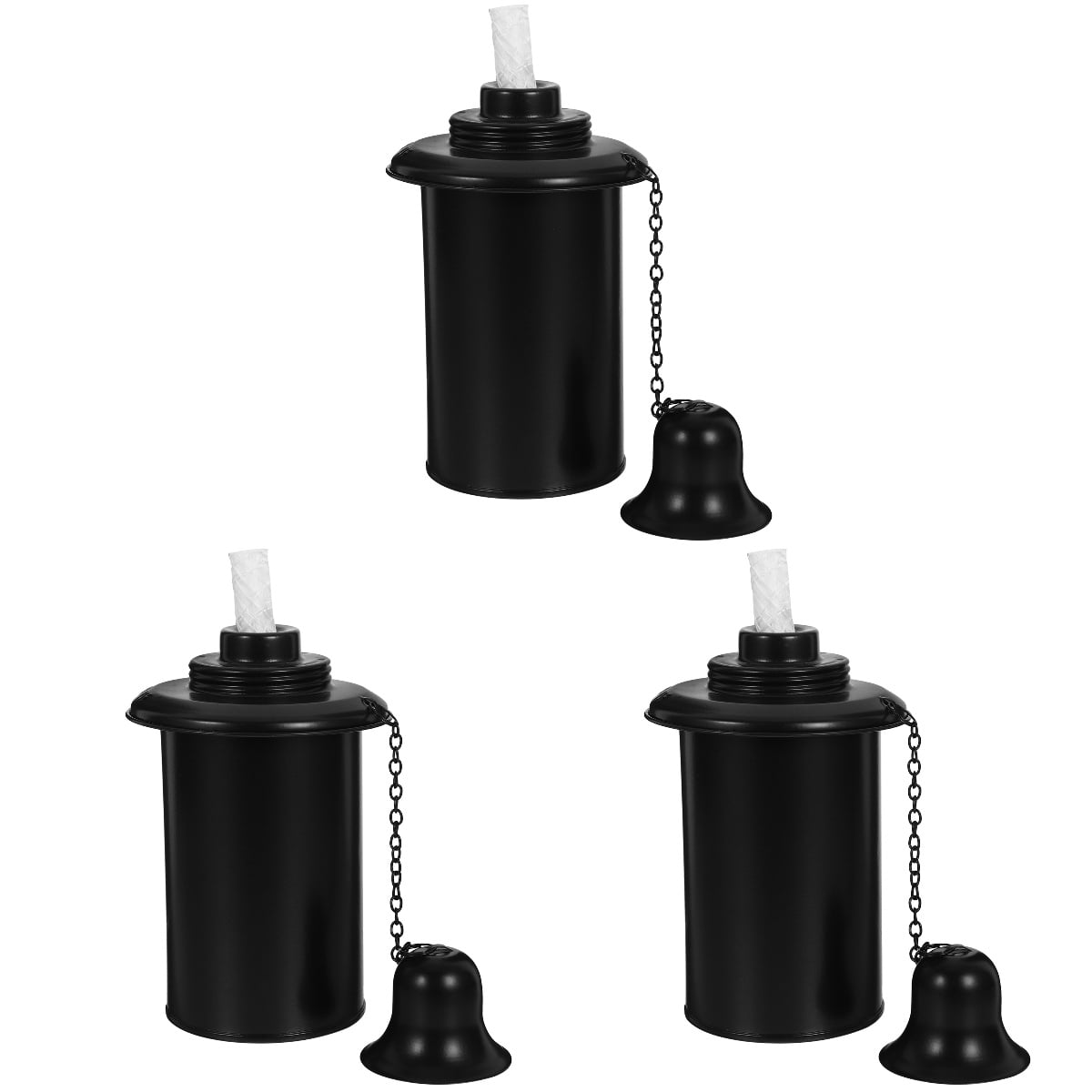 MLINS 3pcs Garden Torch Canister Torch Tank Metal Holder Garden Torch ...