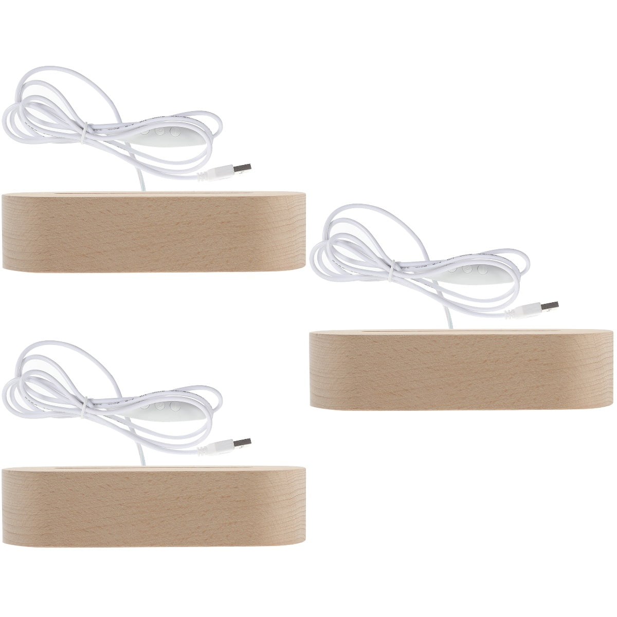 FOMIYES Oval Led Display Base For Living Room 3Pcs - Walmart.com