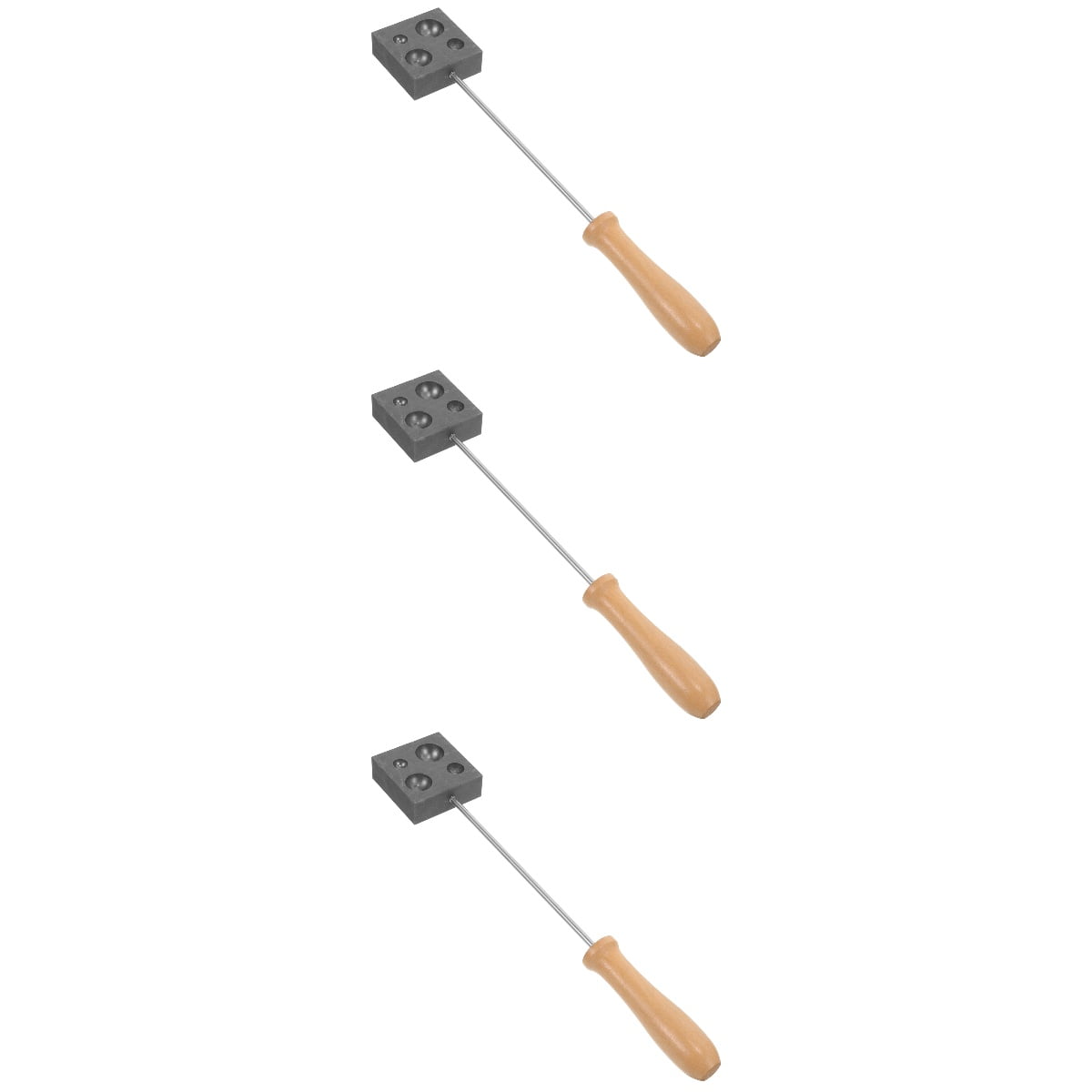 MLINS 3pcs Glass Blowing Mold Graphite Ingot Mold Casting Ingot Mold ...