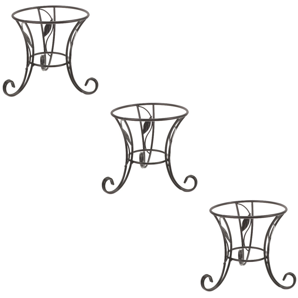 MLINS 3pcs Glass Vase Storage Rack Metal Egg Stand Garden Gazing Ball ...