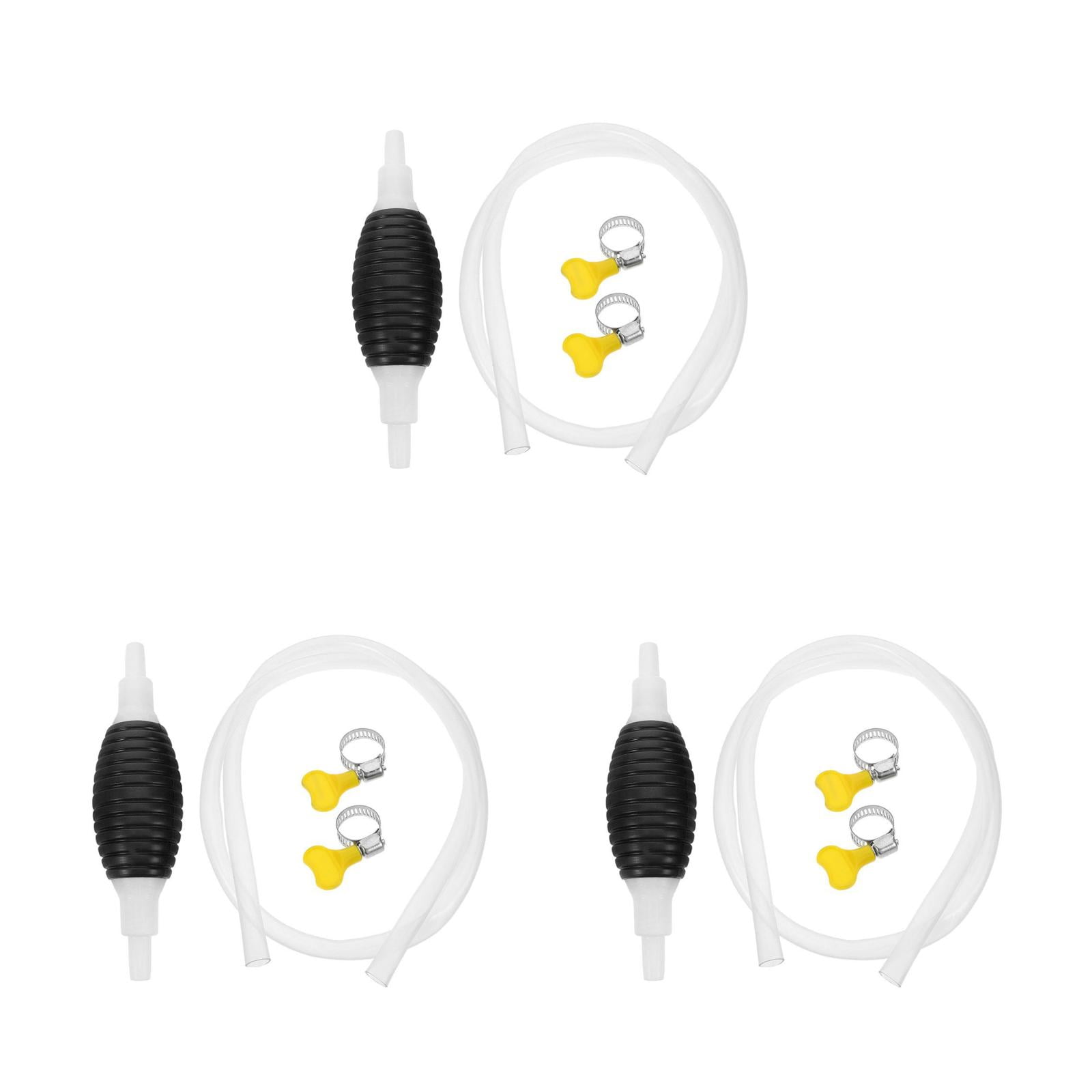 MLINS 3pcs Hand Siphon Pump for Gasoline Manual Transfer Pump Syphon ...