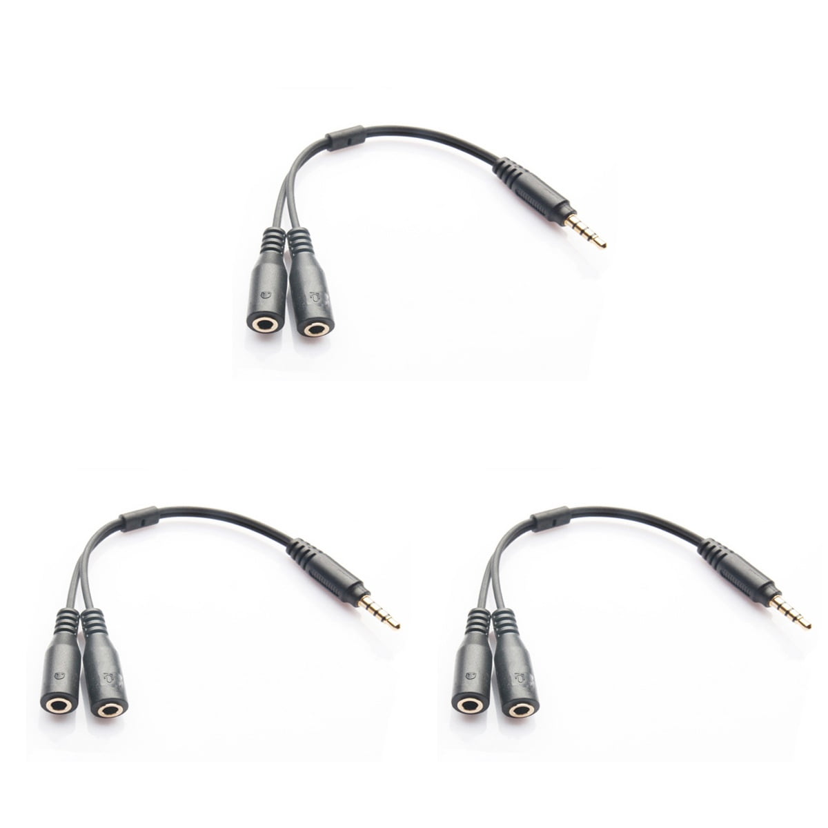 MLINS 3pcs Headset Adapter for Headsets with Separate Headphone ...