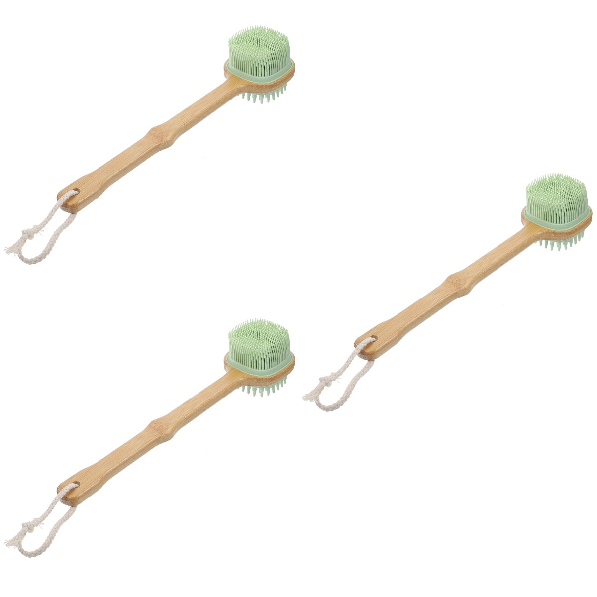 MLINS 3pcs Long Handle Practical Back Cleaning Scrubber Portable Back ...