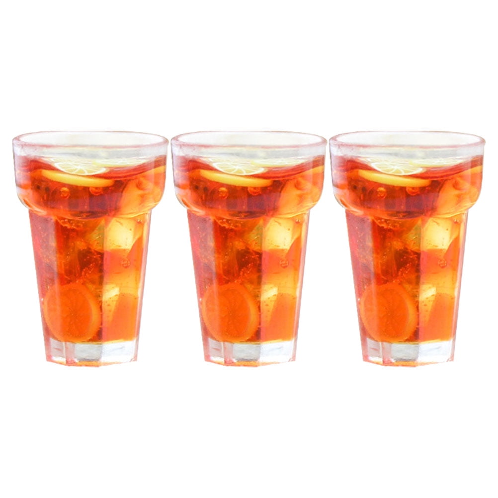 MLINS 3pcs Miniature Lemon Juice Drinking Models Mini Lemon Tea Cup ...