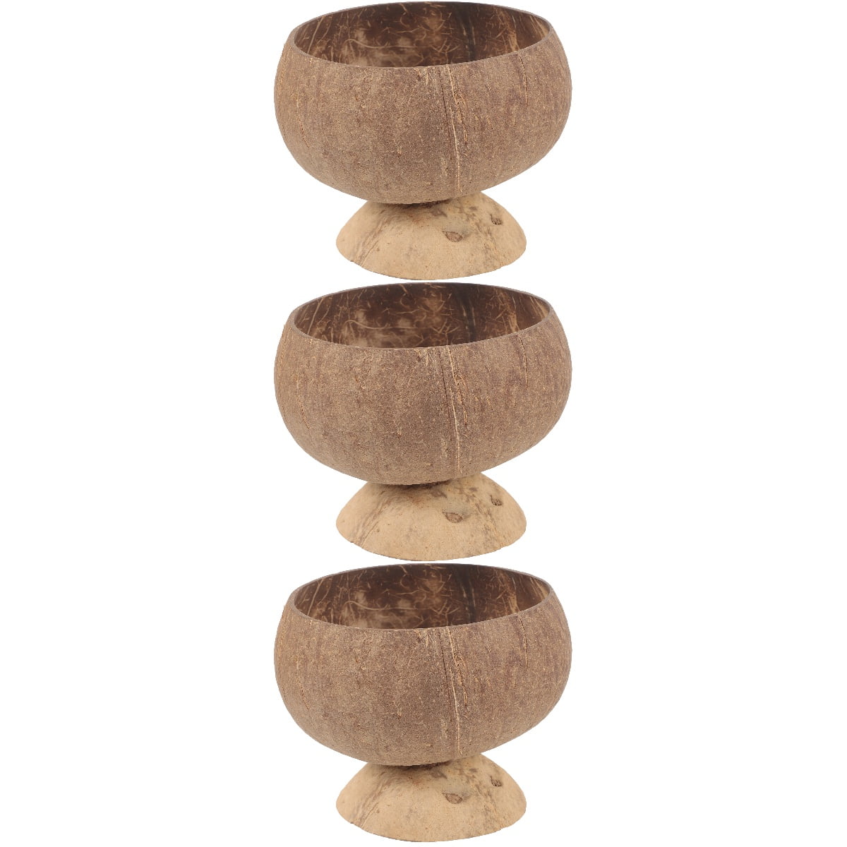 MLINS 3pcs Multi-function Coconuts Shell Bowl Desktop Storage Bowl ...