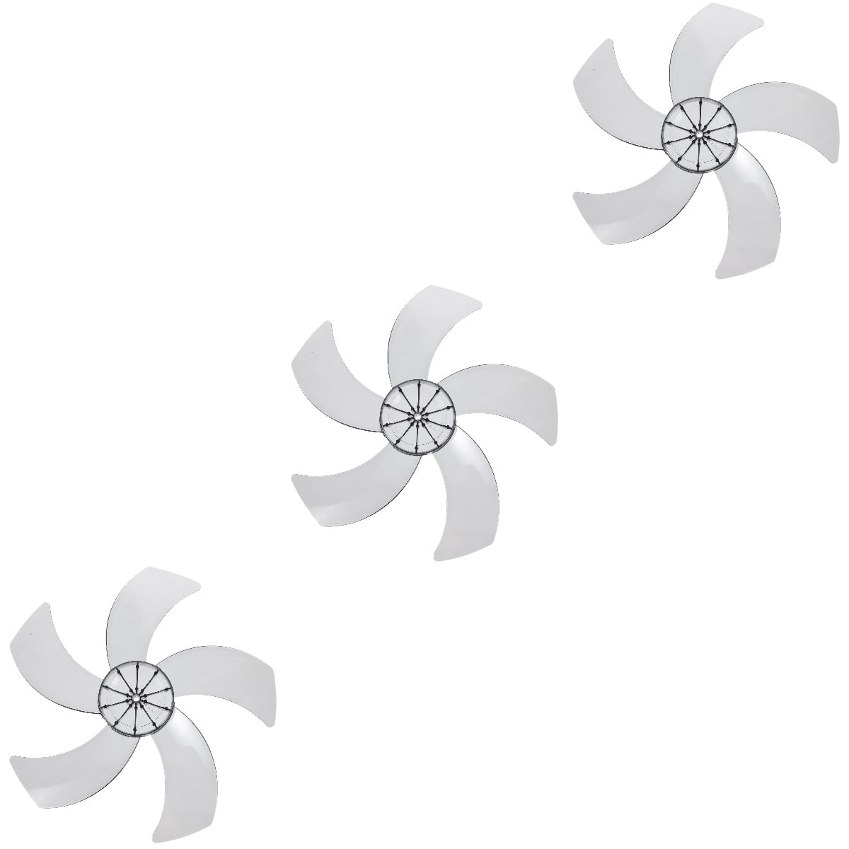 MLINS 3pcs Plastic Fan Blade Replacement Part 5-Leaves Standing ...