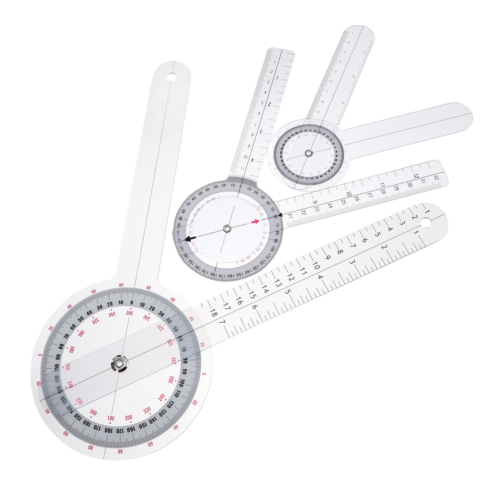 MLINS 3pcs Protractor Ruler Small Medical Goniometer Measuring ...