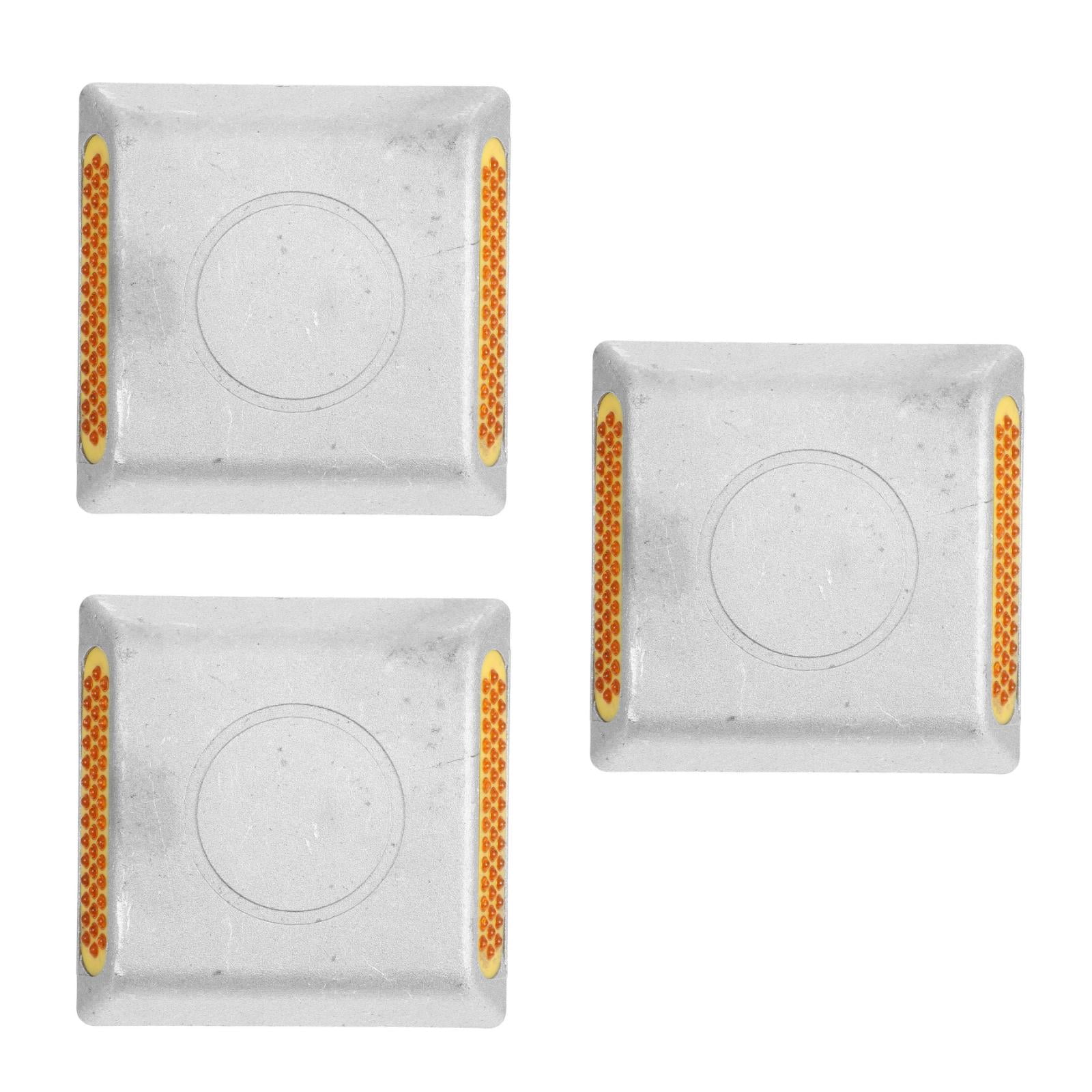 MLINS OUNONA 3pcs Reflective Aluminum Road Marker for Driveway and ...