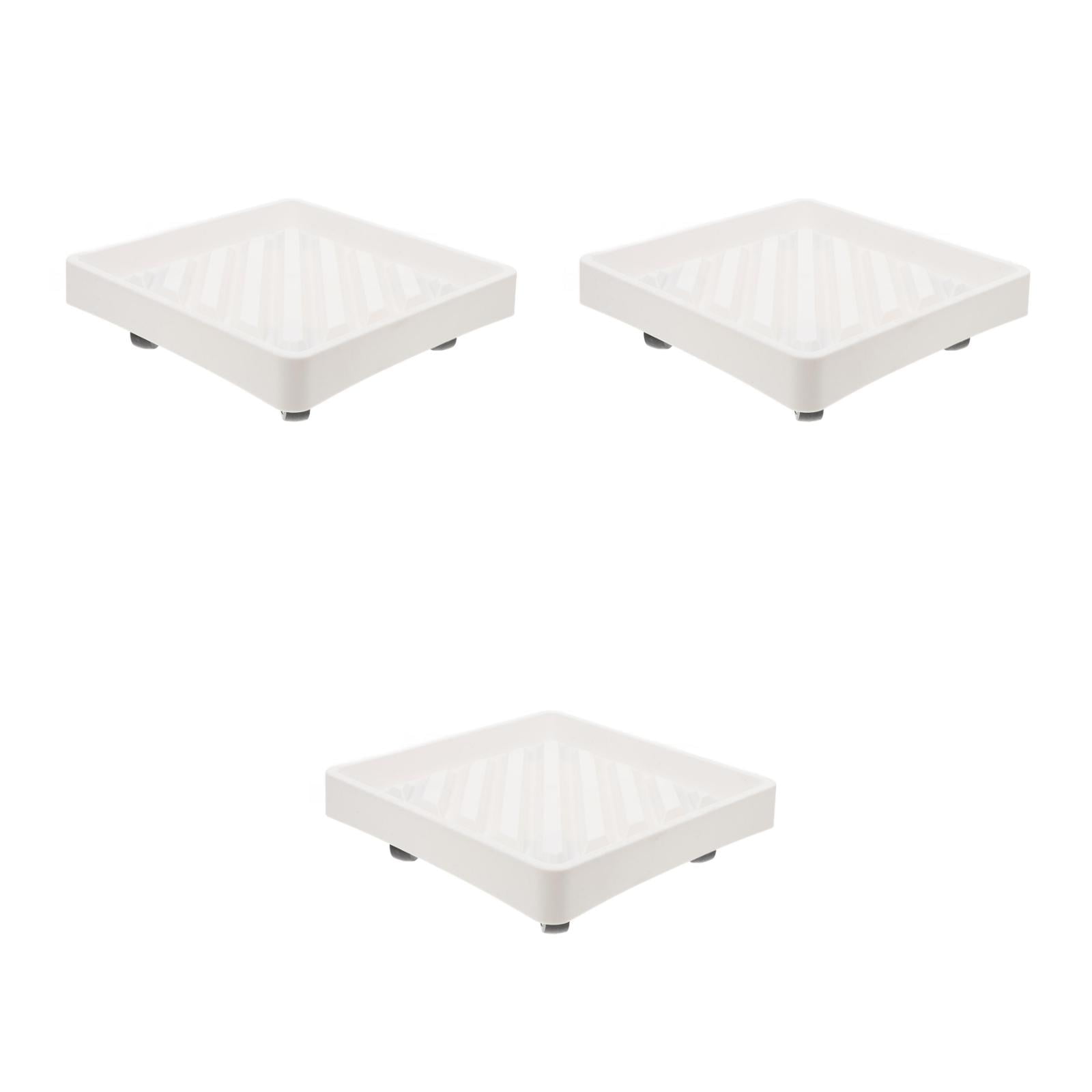 MLINS 3pcs Rolling Plant Tray With Wheels Square Planter Base With ...