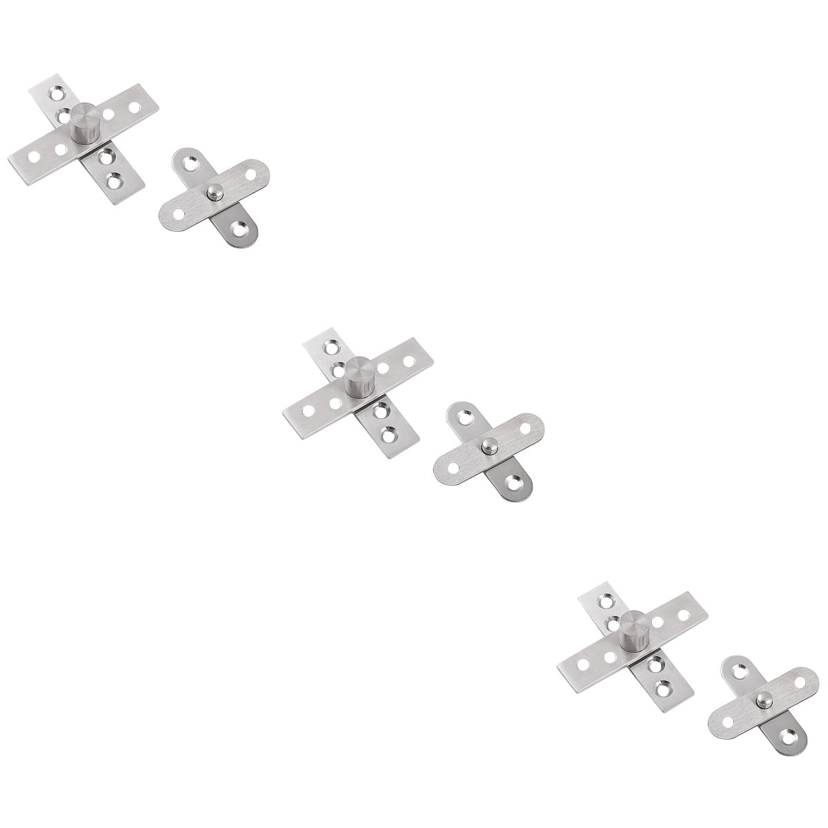 MLINS 3pcs Rotating Hinge 360 Degree Stainless Steel Door Pivot Up Down ...