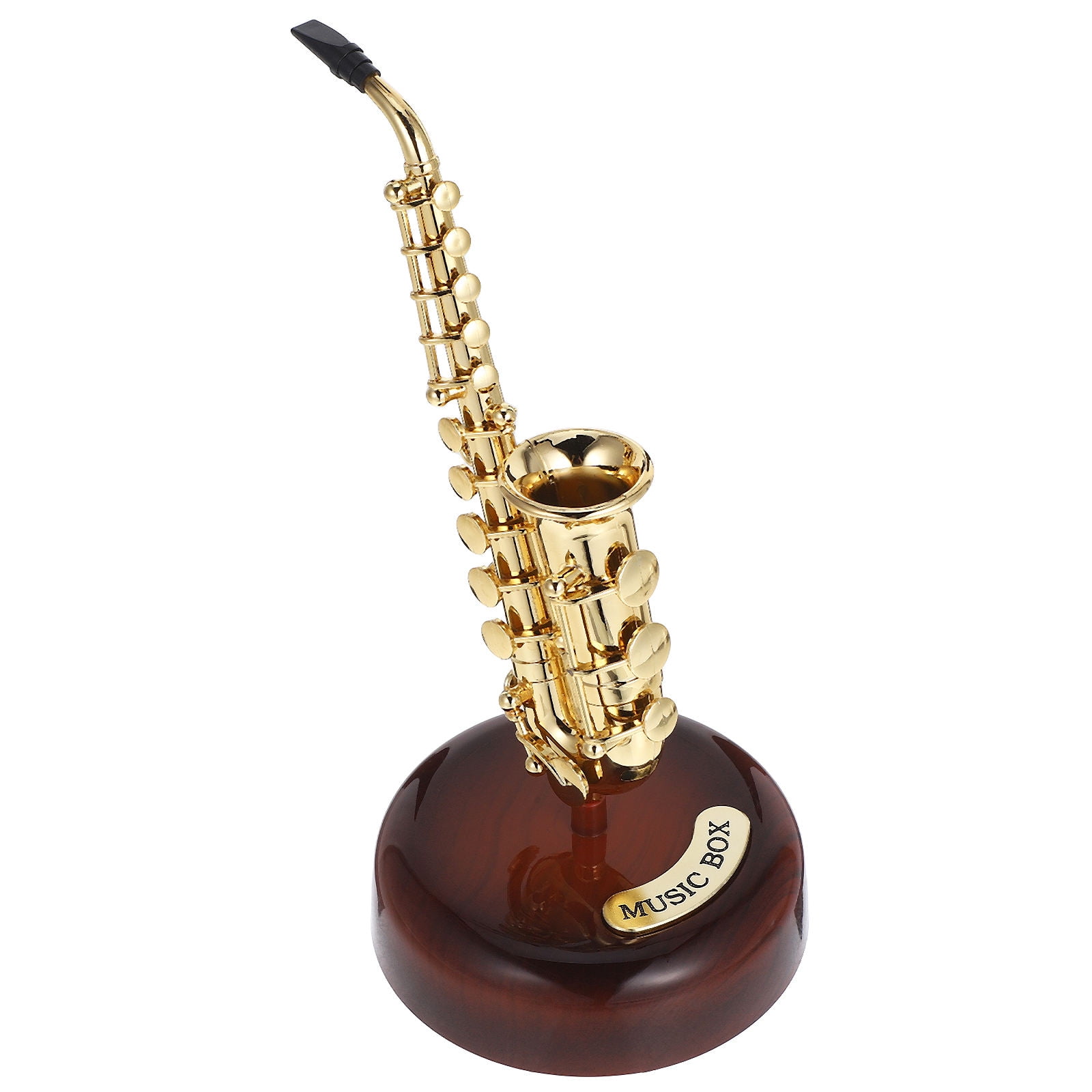 MLINS 3pcs Saxophone Sculpture Decor Vintage Sax Statue Resin Musical ...