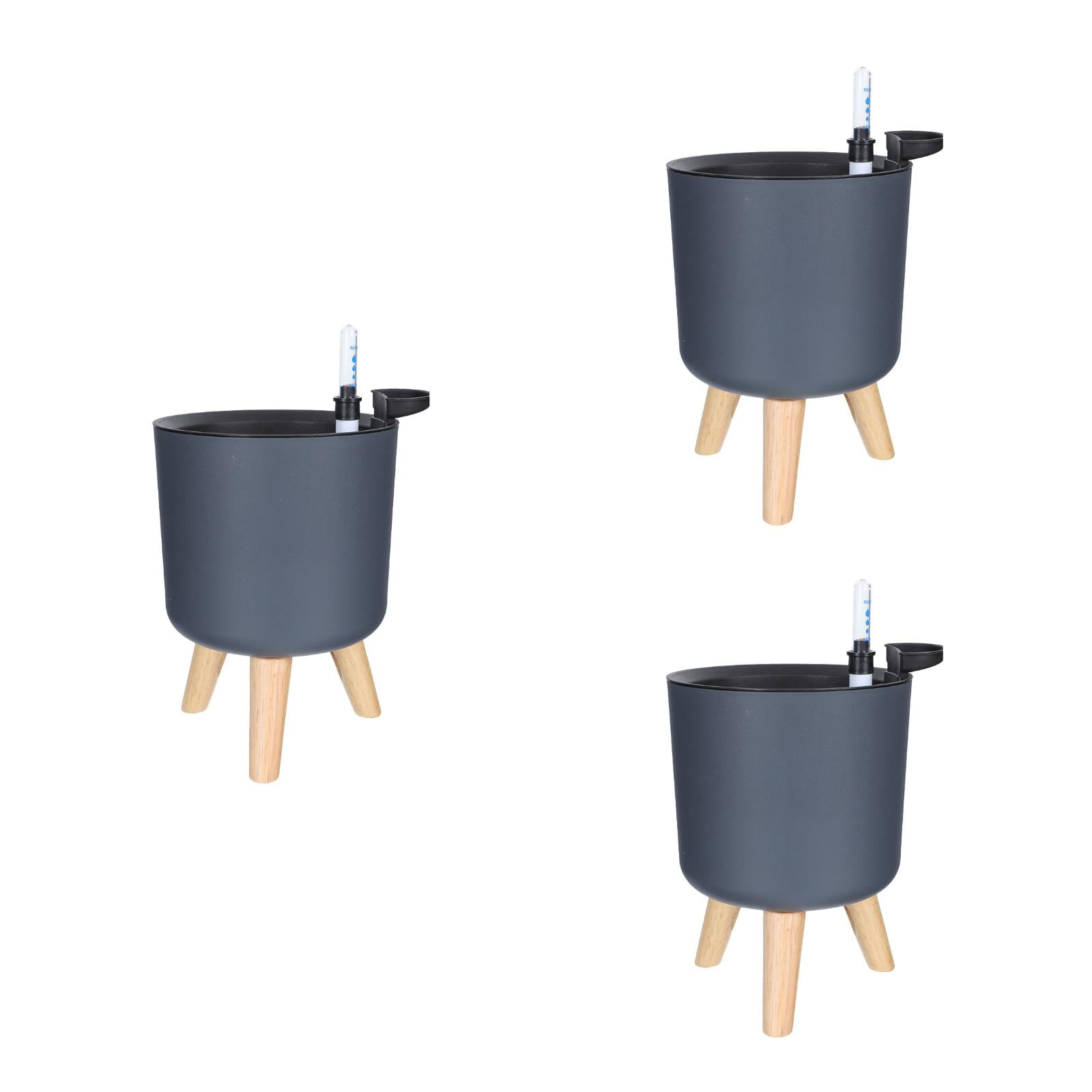 MLINS 3pcs Self Watering Planters with Water Level Indicator, Plastic ...