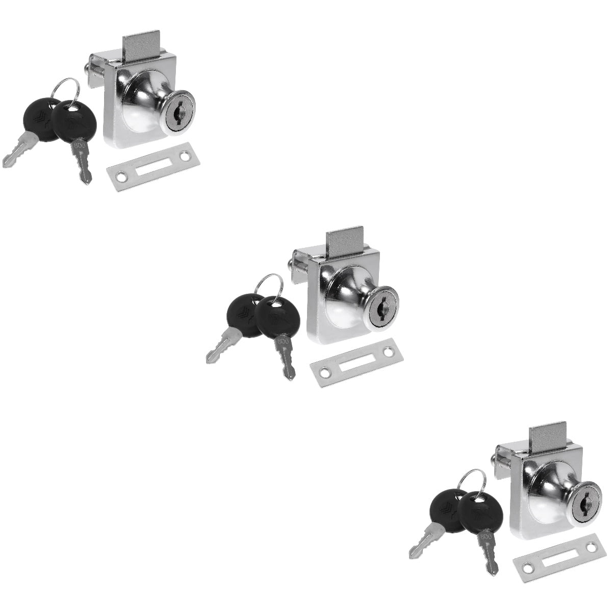 MLINS 3pcs Sliding Glass Door Lock Glass Showcase Lock Display Cabinet ...